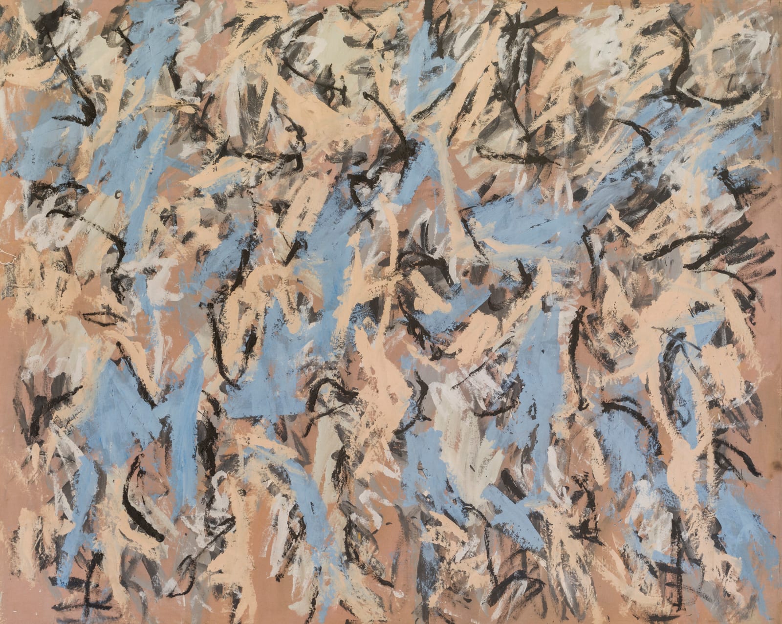 David Rankin, Brown and Blue Landscape (1976) | Elizabeth Moss Galleries