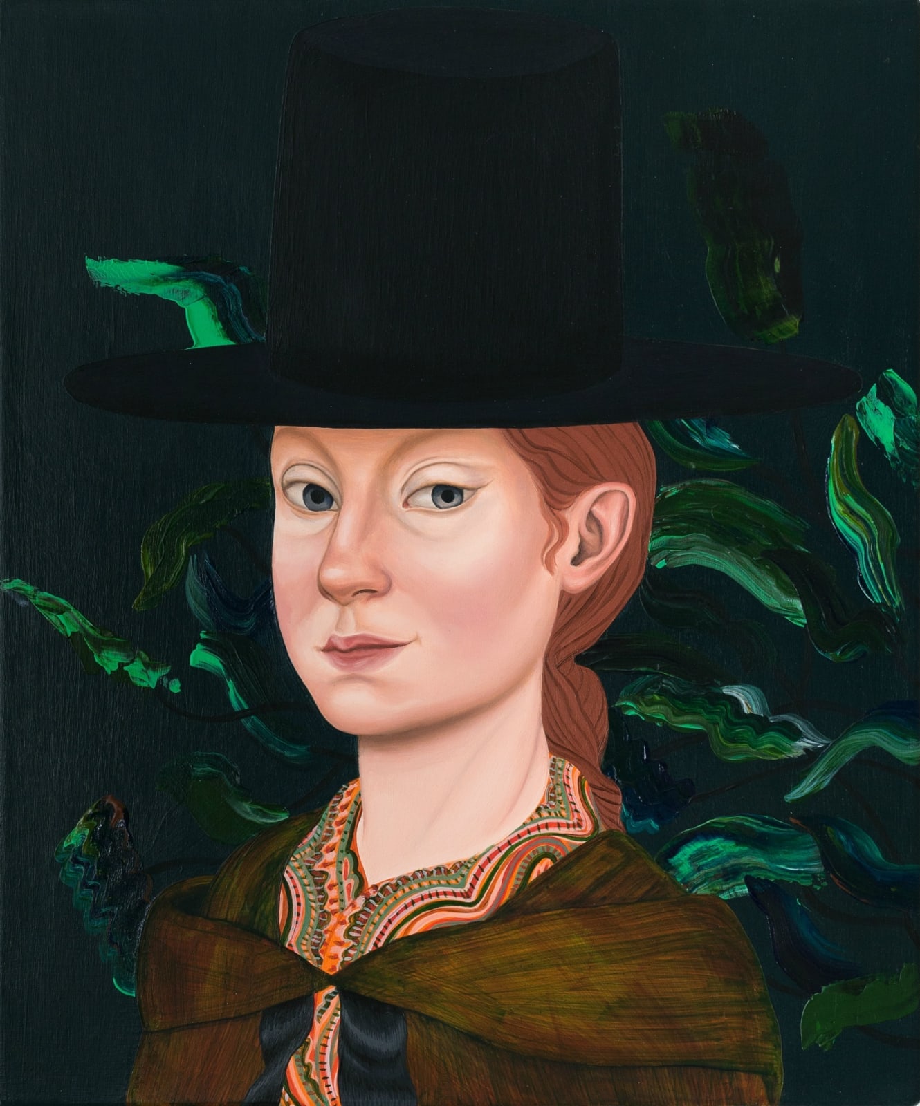 Seren Morgan Jones, Welsh Woman wearing Cloak | Ffin y Parc Gallery