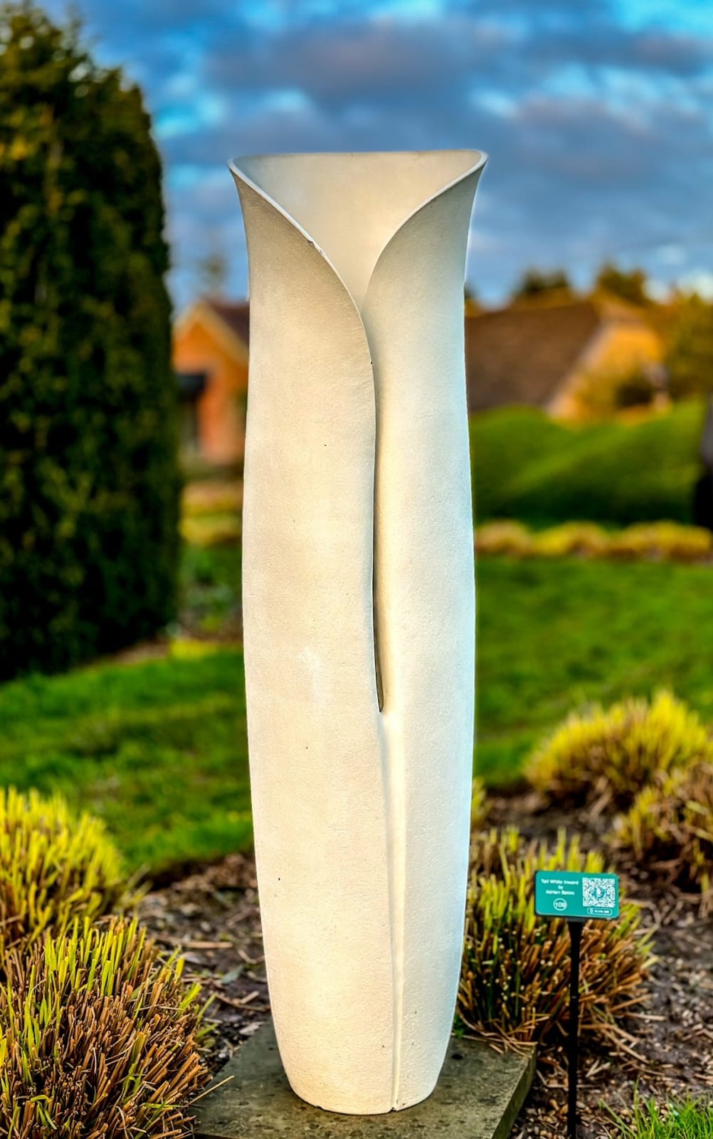 Adrian Bates, Tall White Inward | Gallery by the Lakes