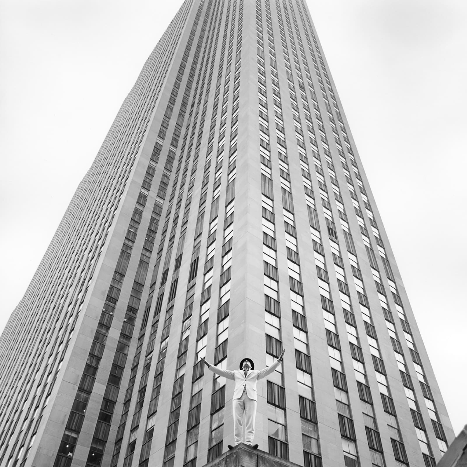 Rodney Smith, Jonathan Arms Outstretched, Rockefeller Center, New York ...