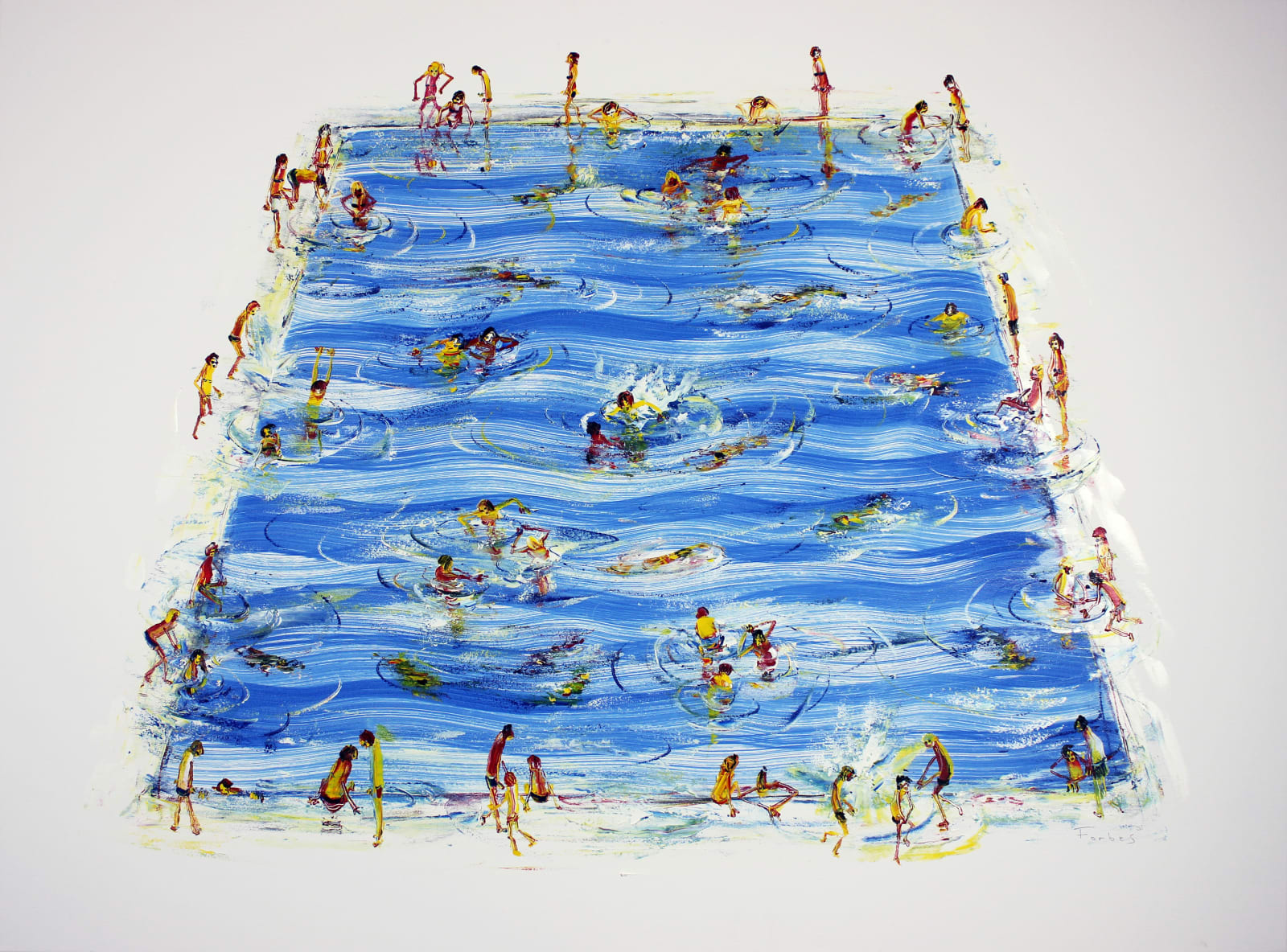 Stephen Forbes, Summer Swimmers II, 2019 | Gormleys Gallery
