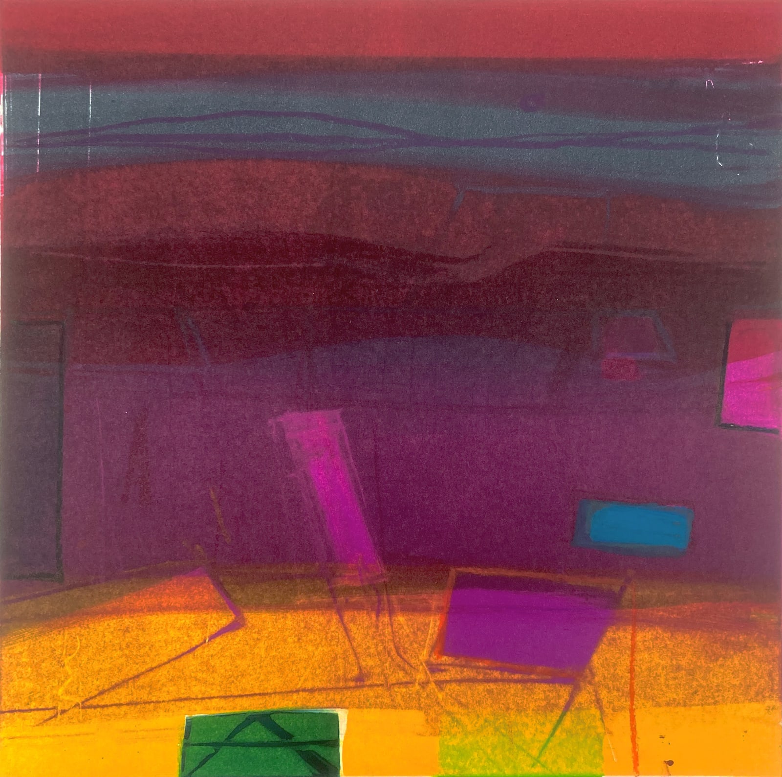 Barbara Rae, Dark Gate - Lammermuir | shop.glasgowprintstudio.co.uk