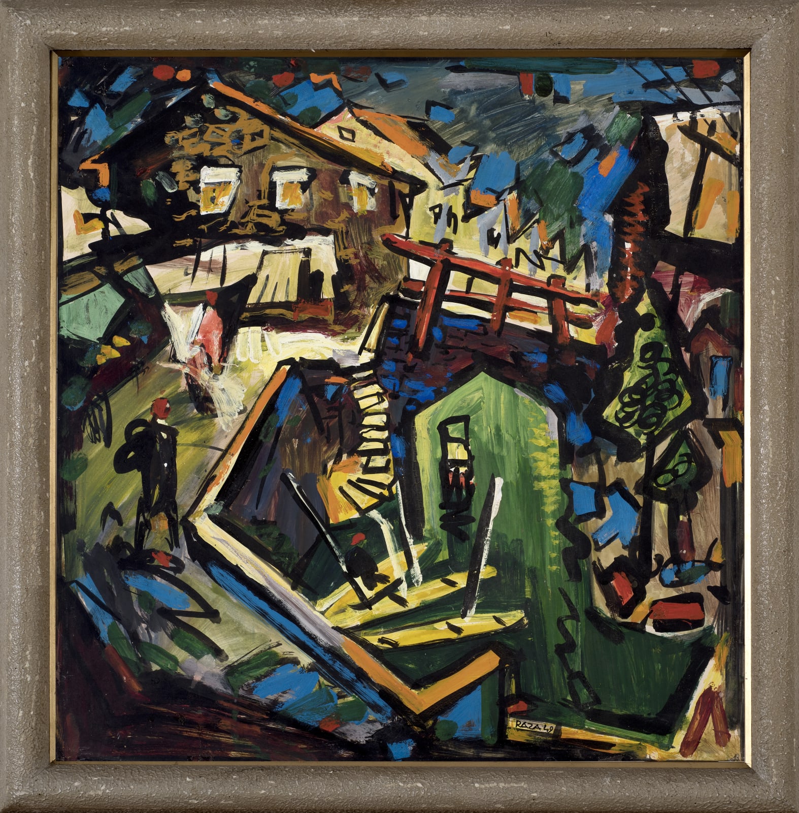 Sayed Haider Raza, Bahori Kadal (Kashmir), 1949 | Grosvenor Gallery Sayed Haider Raza, Bahori Kadal (Kashmir), 1949 | Grosvenor Gallery
