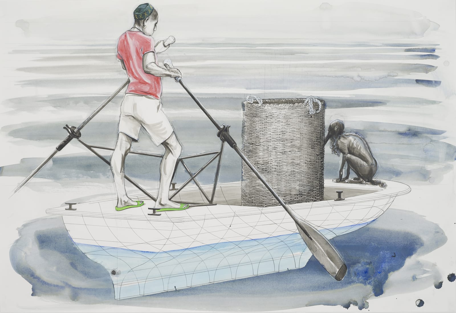 Charles Avery, Untitled (Study of an Oarsman) , 2018 | Ingleby Gallery Charles Avery, Untitled (Study of an Oarsman) , 2018 | Ingleby Gallery