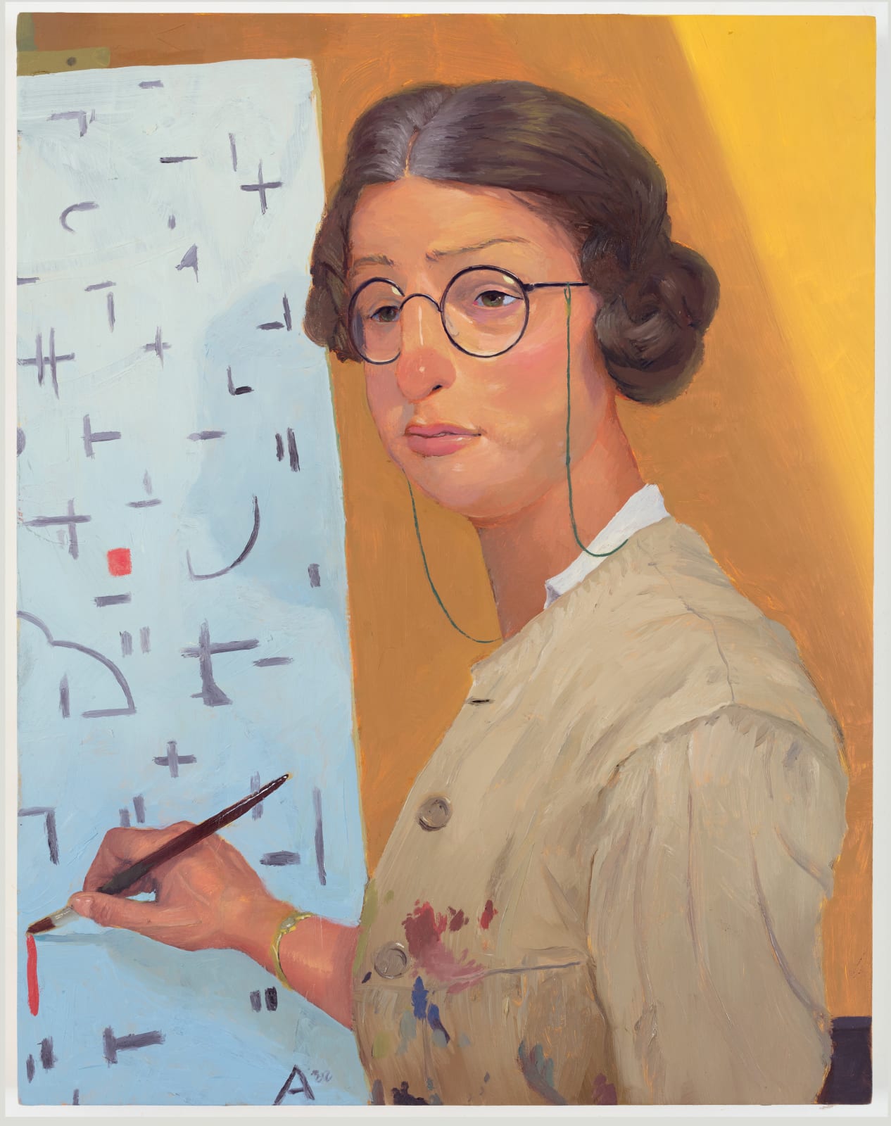 Stuart Snoddy, Portrait of Painter as seen Giving a Lecture on Painting ...