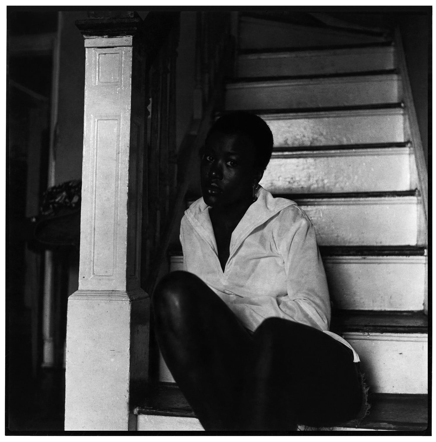 Steven Cuffie, Untitled (Woman on Staircase), c. 1970s | New York Life ...