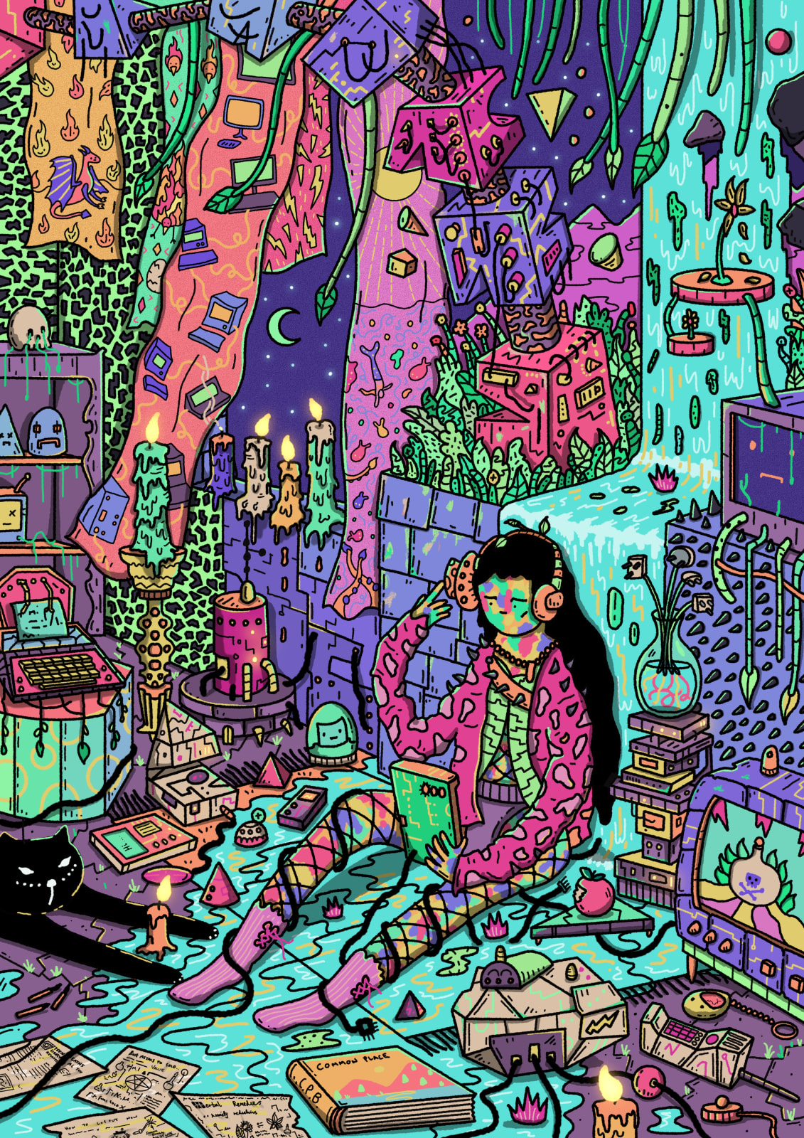 OMGiDRAWEDit, Overwhelm Consumed, 2024 | Nguyen Wahed