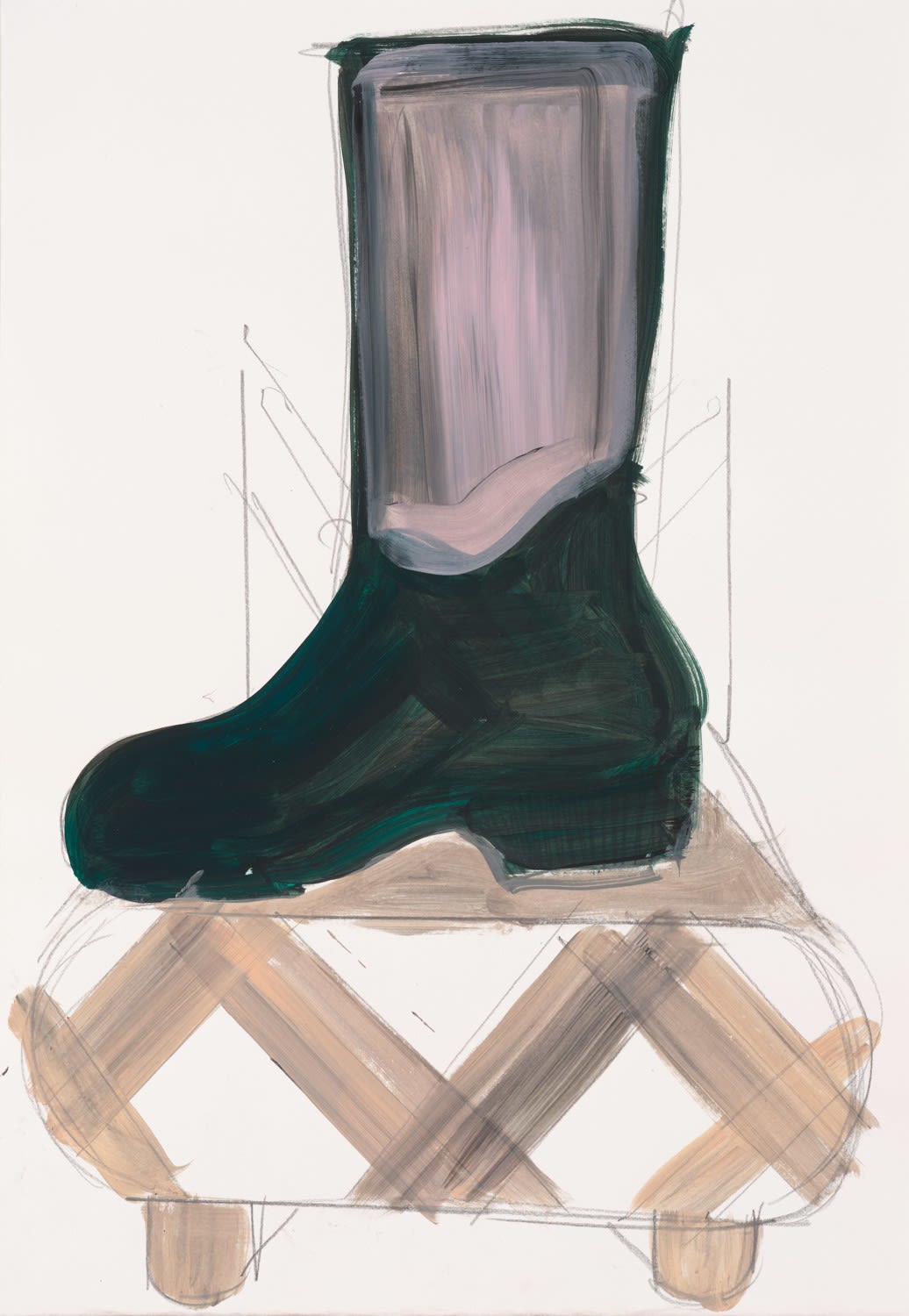 Ines Claus, Carriere Drawing series - BOOT DISPLAY, 2024 | Nodenaysteen