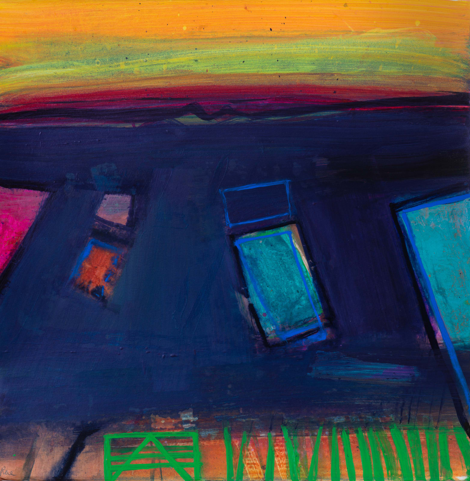 Barbara Rae CBE RA, Green Moor Gate 2 | Open Eye Gallery