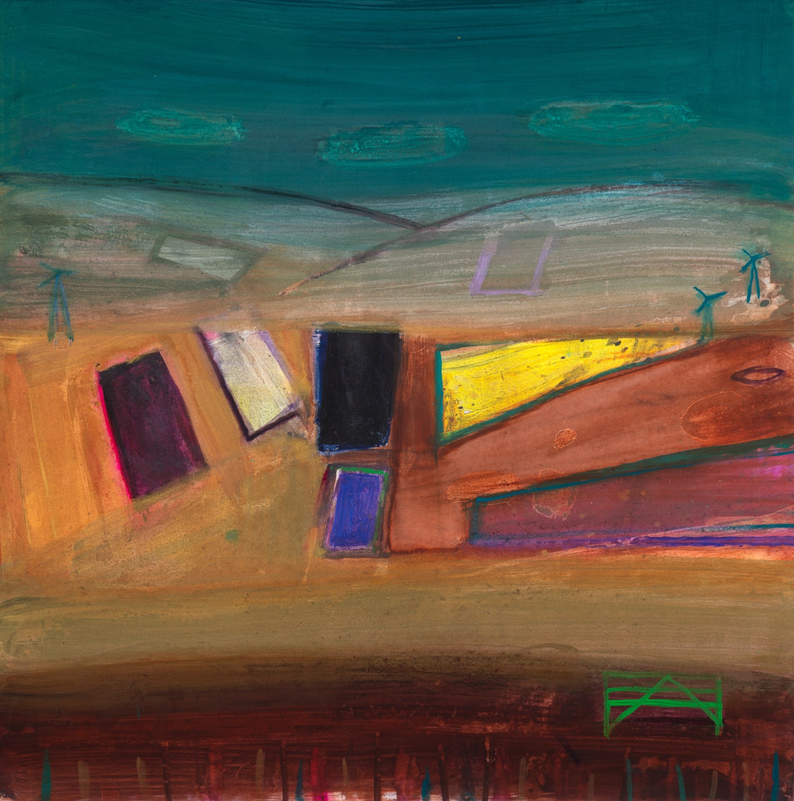 Barbara Rae CBE RA, Kilpallet Rig | Open Eye Gallery