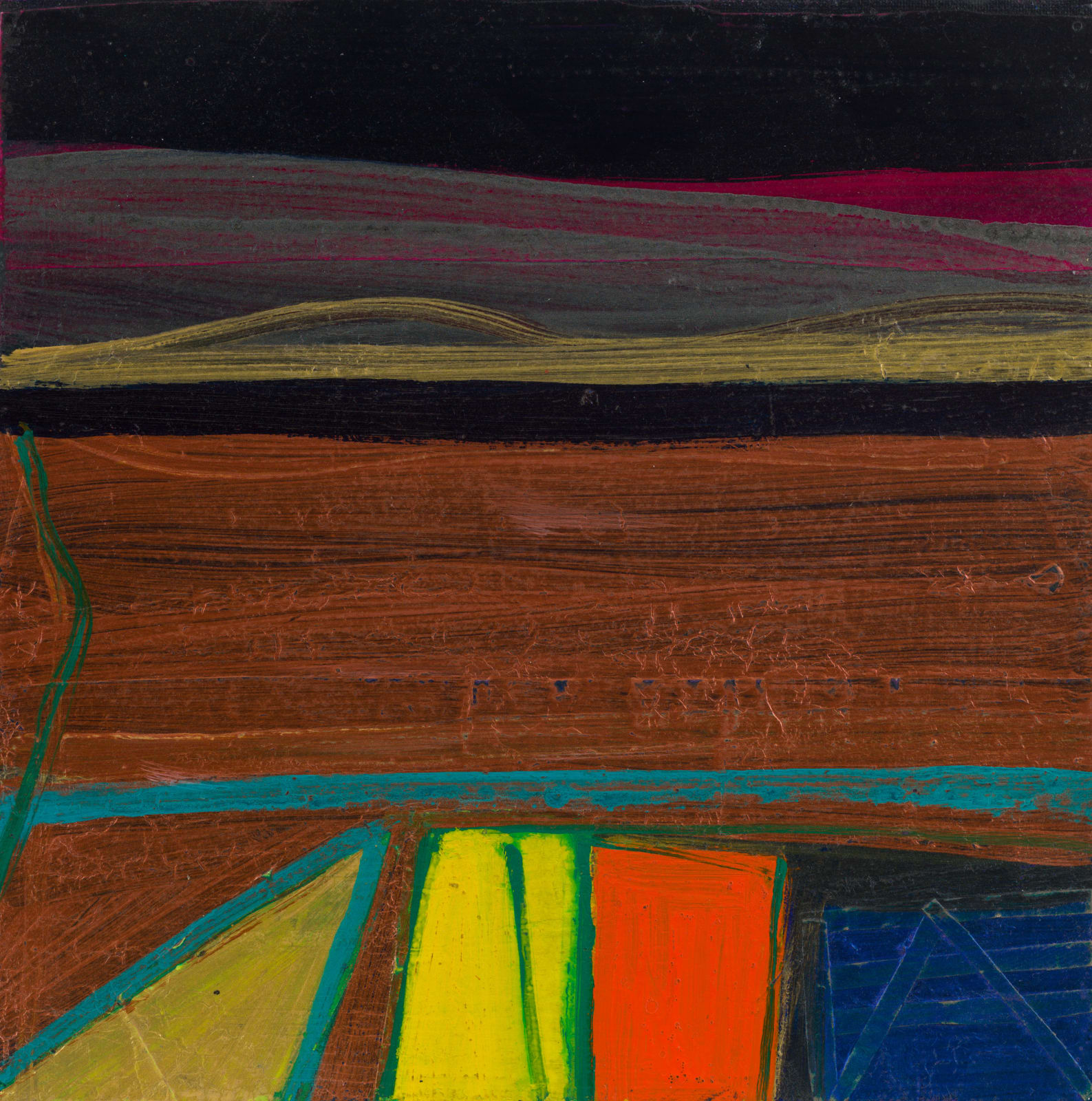 Barbara Rae CBE RA, Blue Gate | Open Eye Gallery