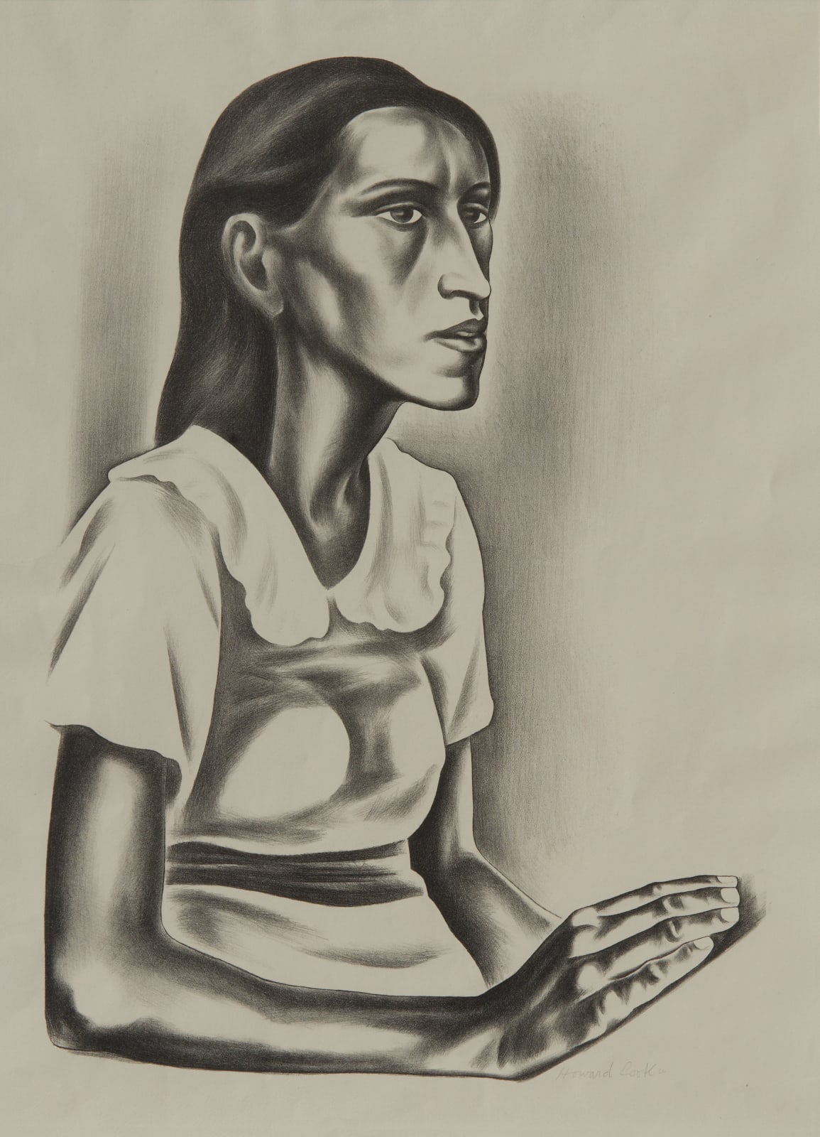 Howard Cook, Cumberland Girl, d. 1937 | The Owings Gallery