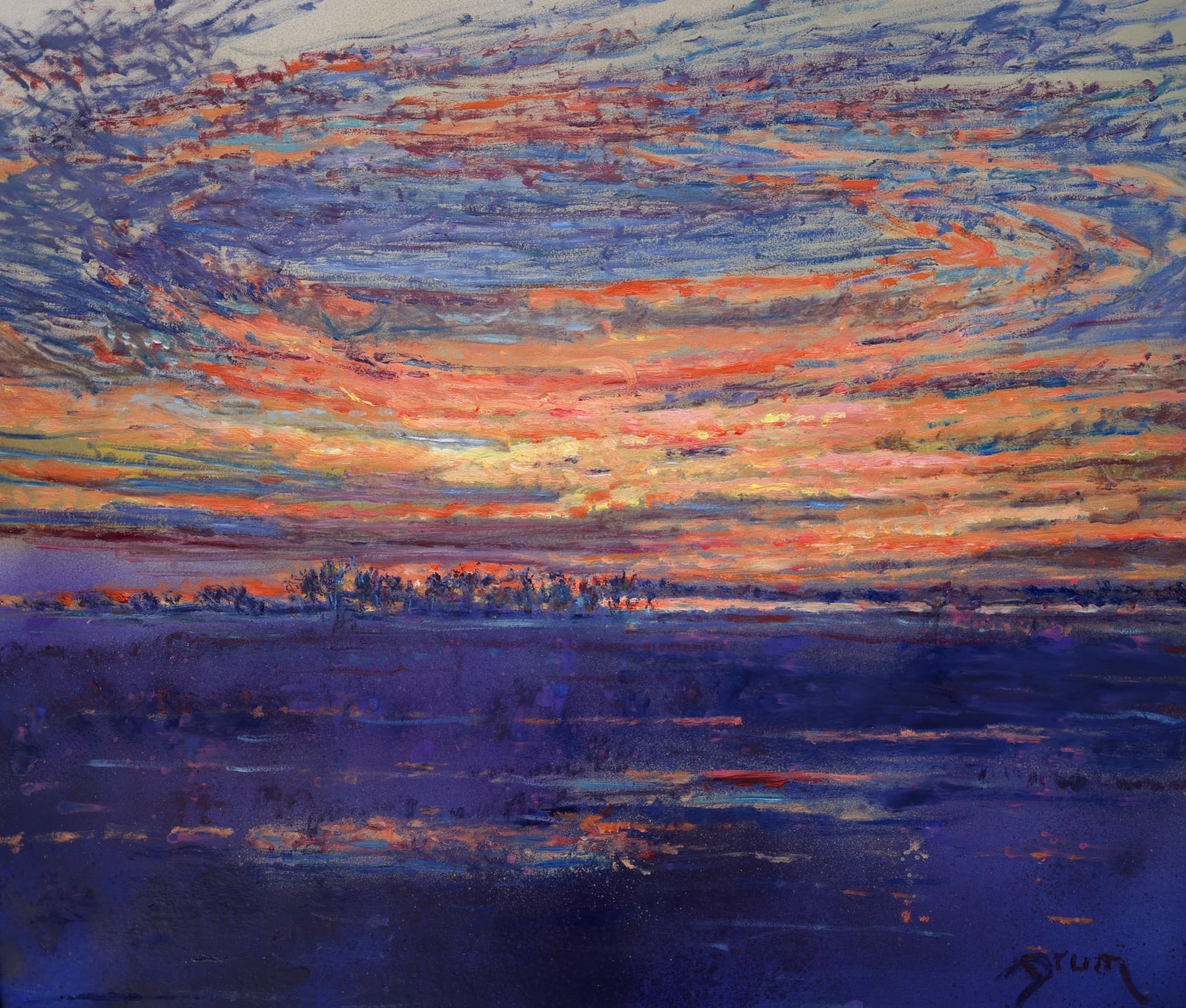 David Drum, Sunset, Ridgeway, Niagara, 2024 | Rookleys