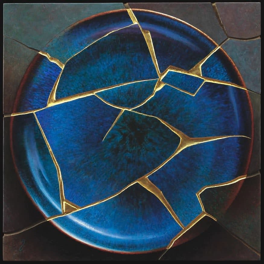 Bruno Capolongo, Deep Blue - Kintsugi, 2021 | Rookleys