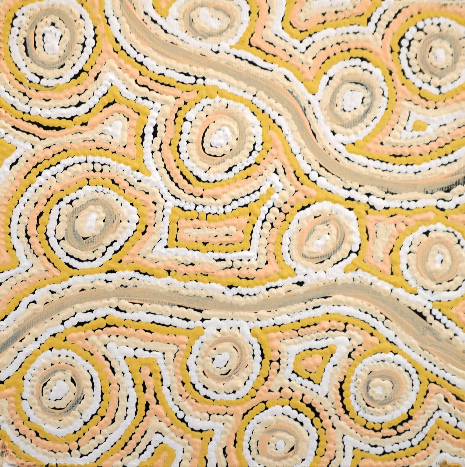 Sarah Napaljarri Sims, Mina Mina Jukurrpa (Mina Mina Dreaming), 2024 ...