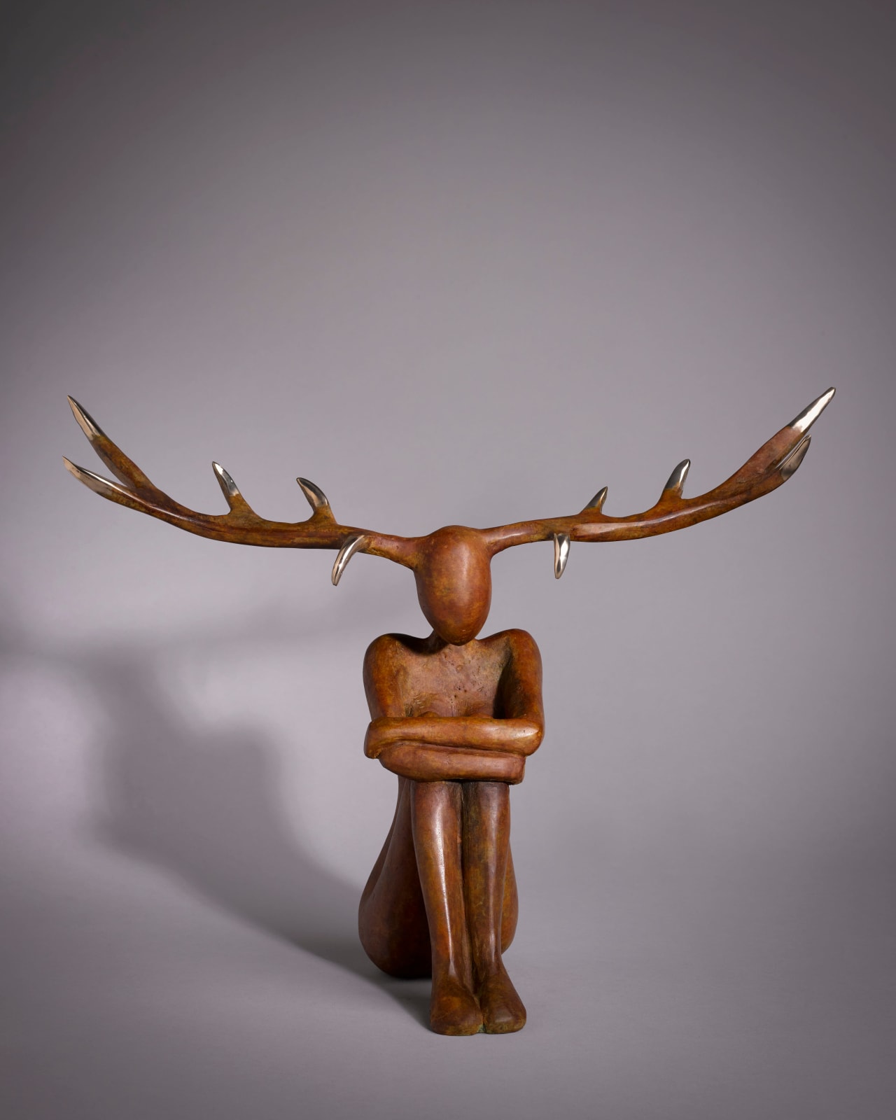 Orla de Brí, She Stag in Rust | Solomon Fine Art Orla de Brí, She Stag in Rust | Solomon Fine Art