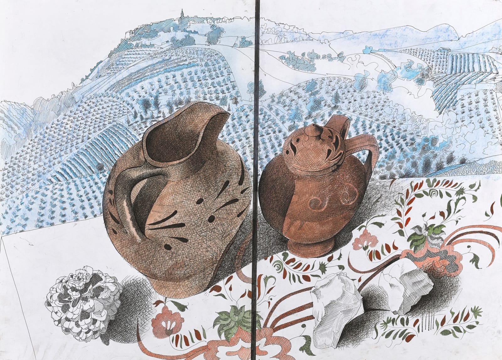Ron Sandford, Tuscan Pots & Flints | The Fine Art Society Ltd