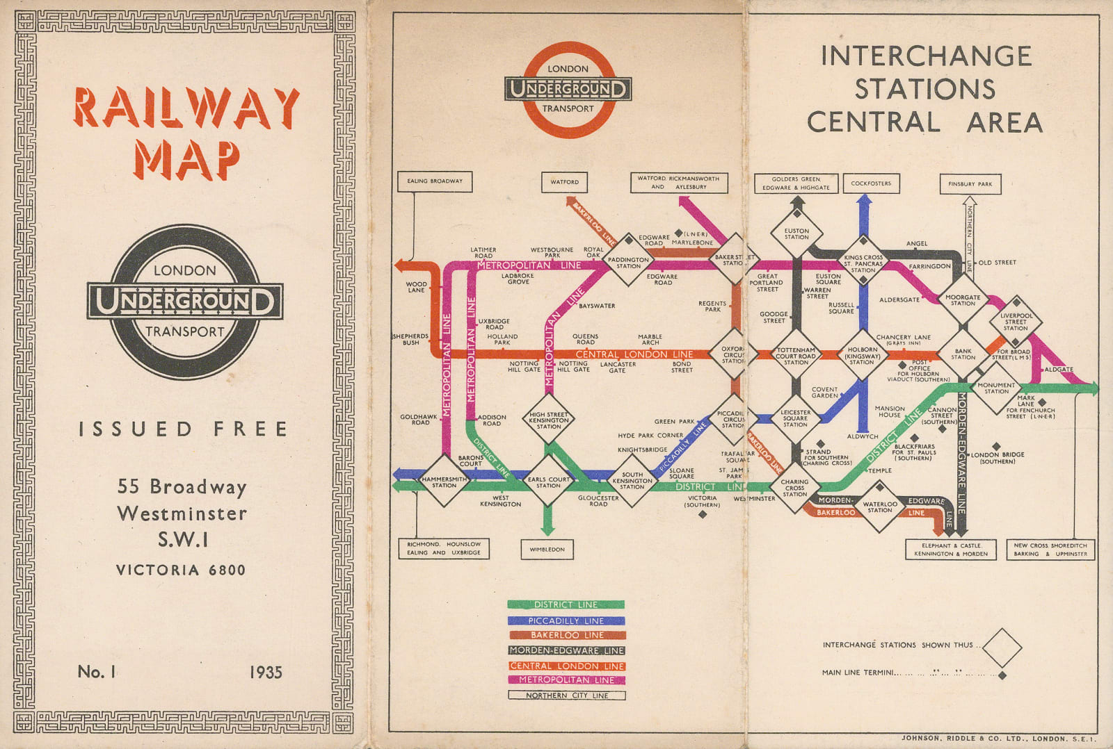 Harry Beck, London Underground Map, 1935 | The Map House