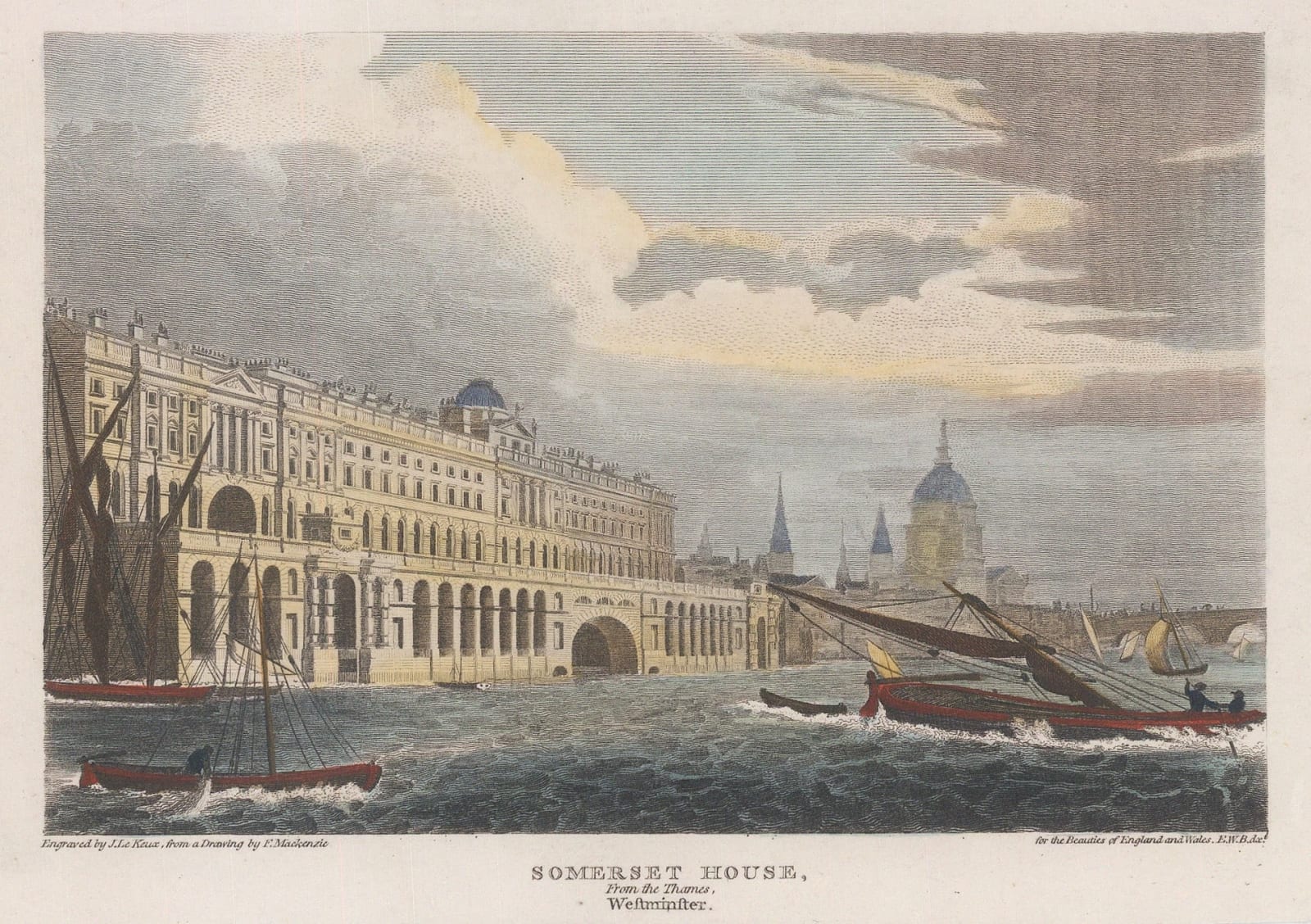 Vernor, Hood & Sharp, London - Somerset House, 1810 | The Map House