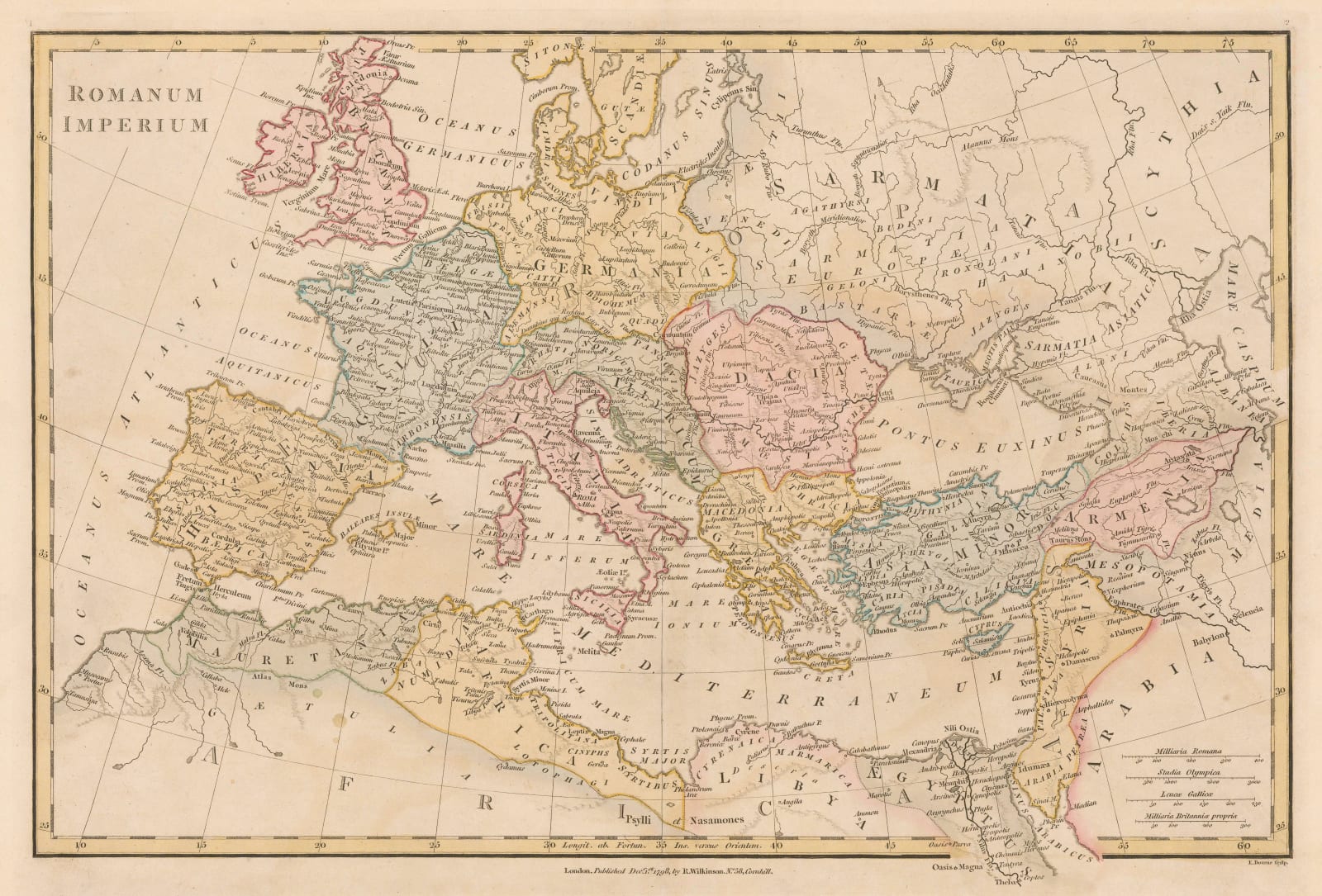 Robert Wilkinson, Roman Empire, 1798 | The Map House