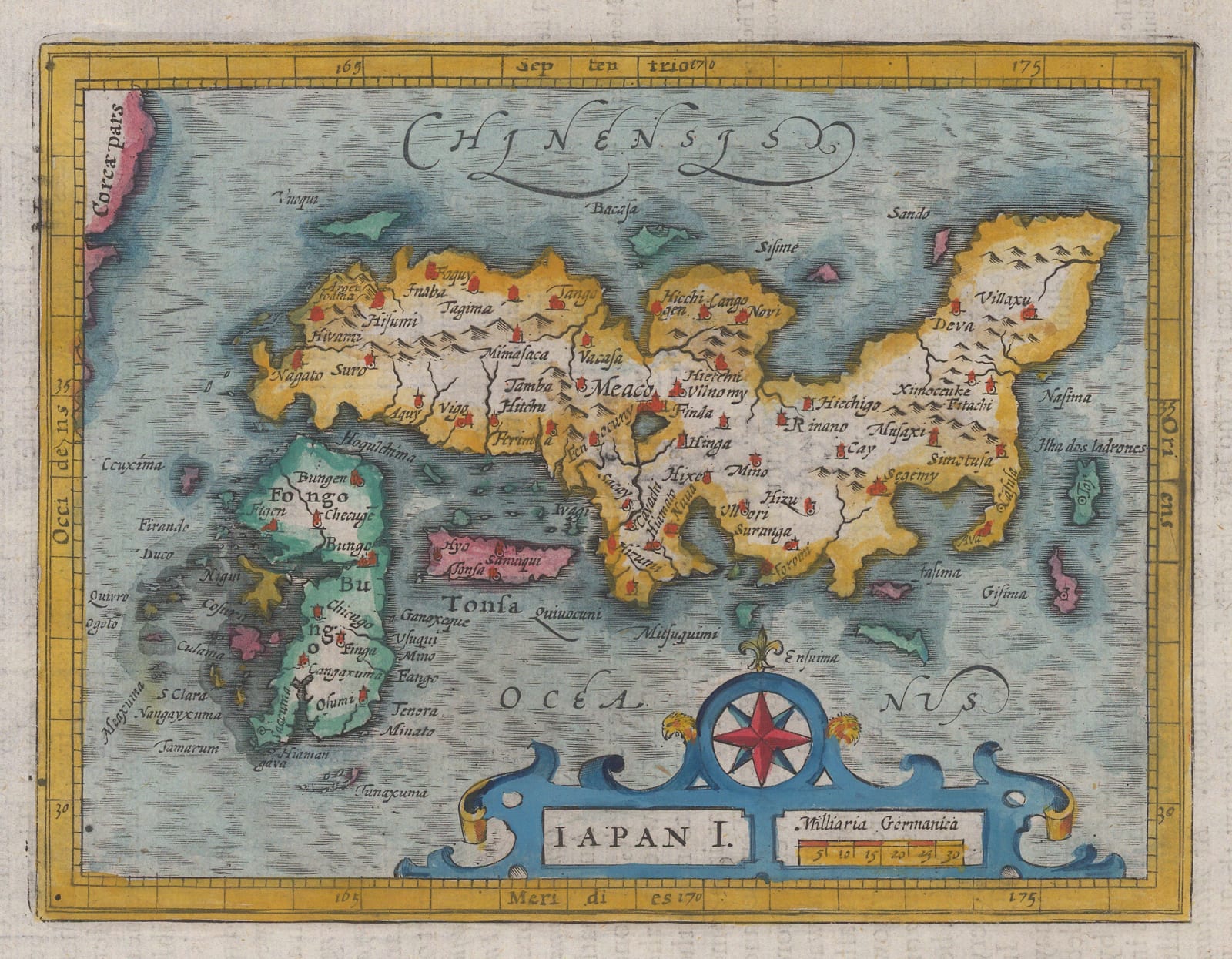 Mercator Hondius, Japan, 1635 | The Map House