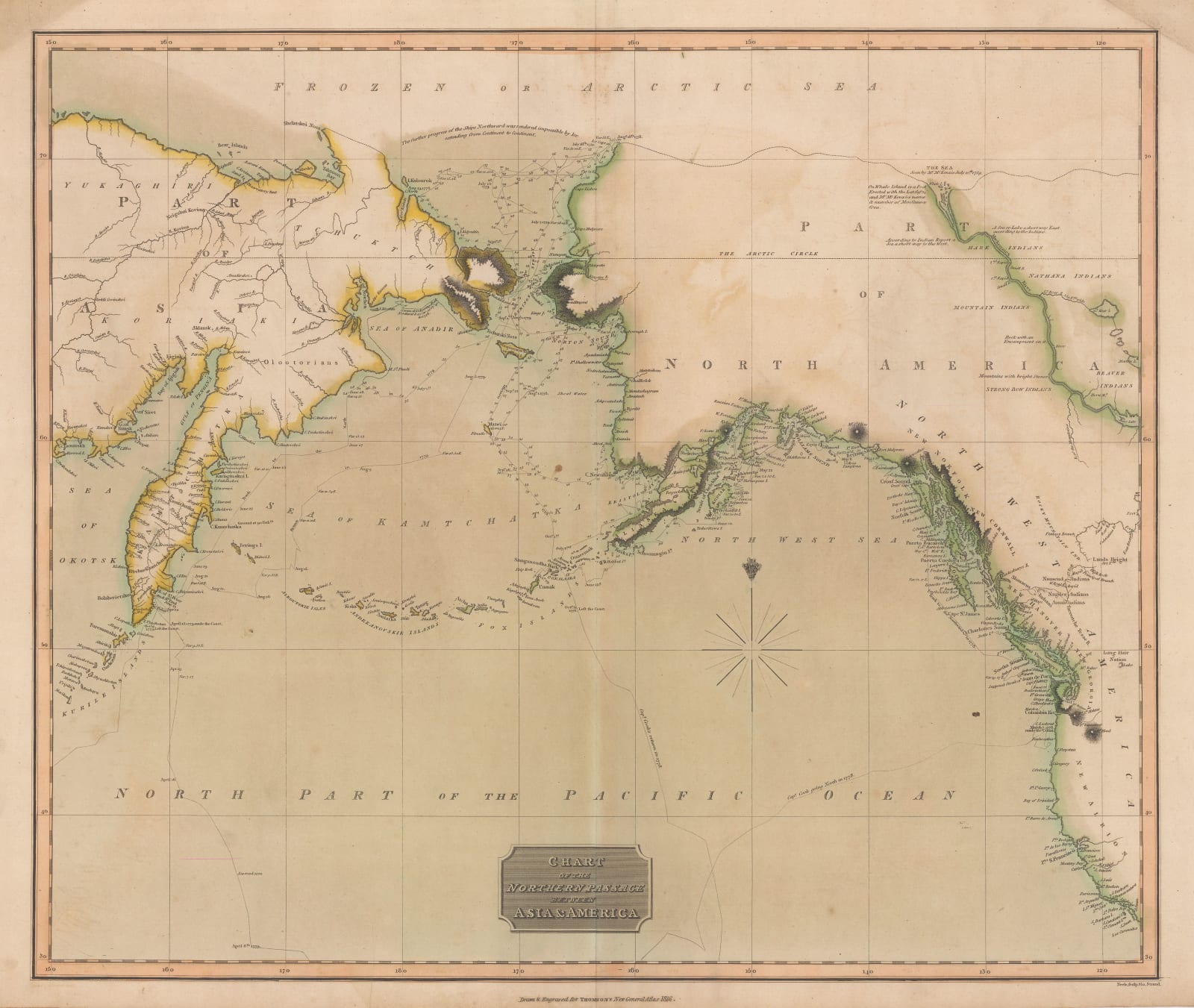 John Thomson, Chart of the Northern Passage between Asia & America ...