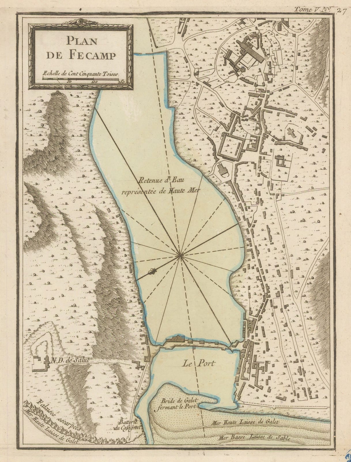 Jacques-Nicolas Bellin, Plan de Fecamp, 1764 | The Map House