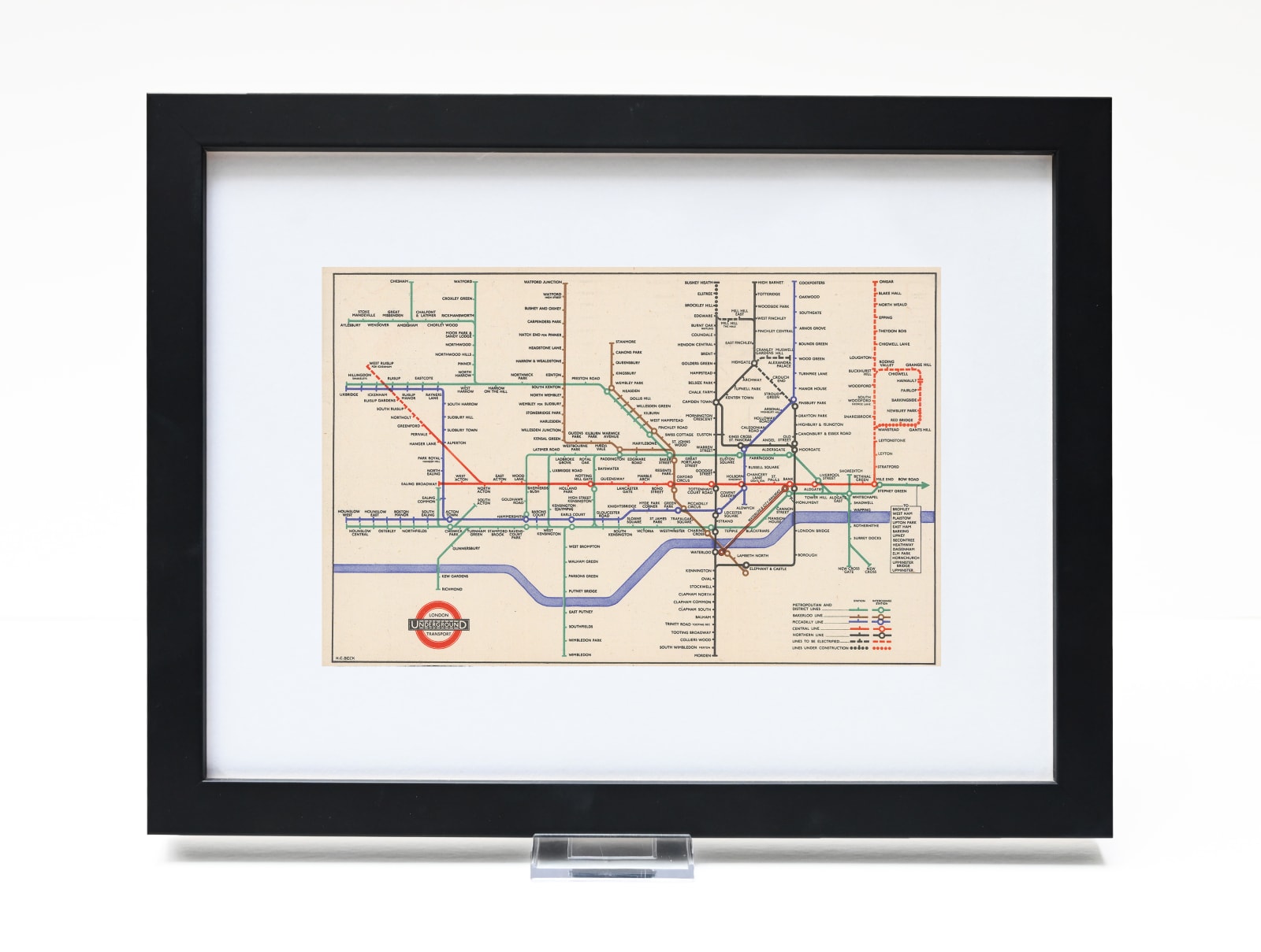 Harry Beck, London Underground Map, 1947 | The Map House