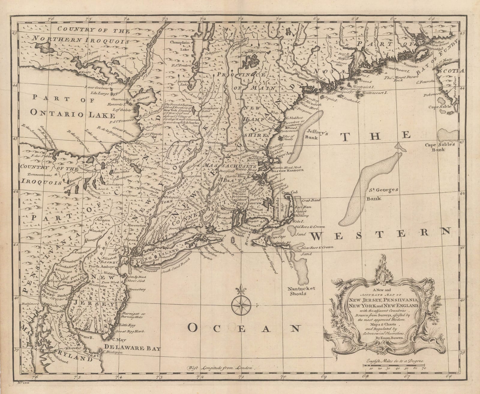 Emanuel Bowen, A New and Accurate Map of New Jersey, Pennsylvania, New ... Emanuel Bowen, A New and Accurate Map of New Jersey, Pennsylvania, New ...
