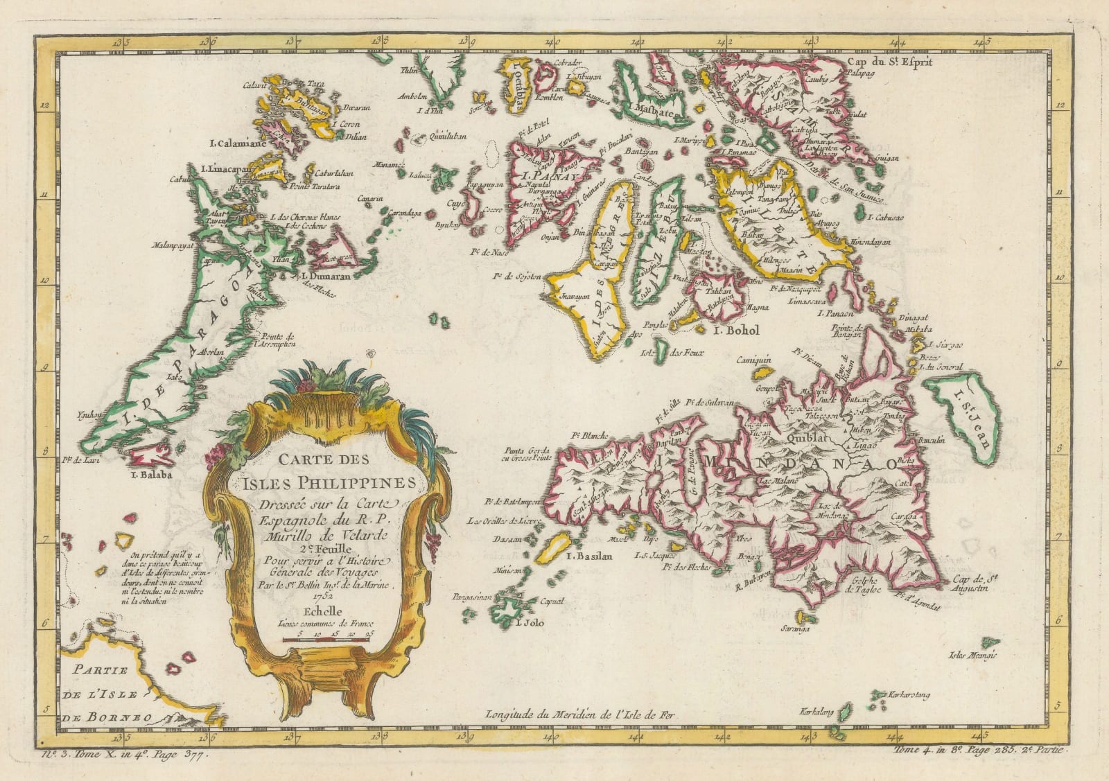 Jacques-Nicolas Bellin, Carte des Isles Philippines, 1752 | The Map House