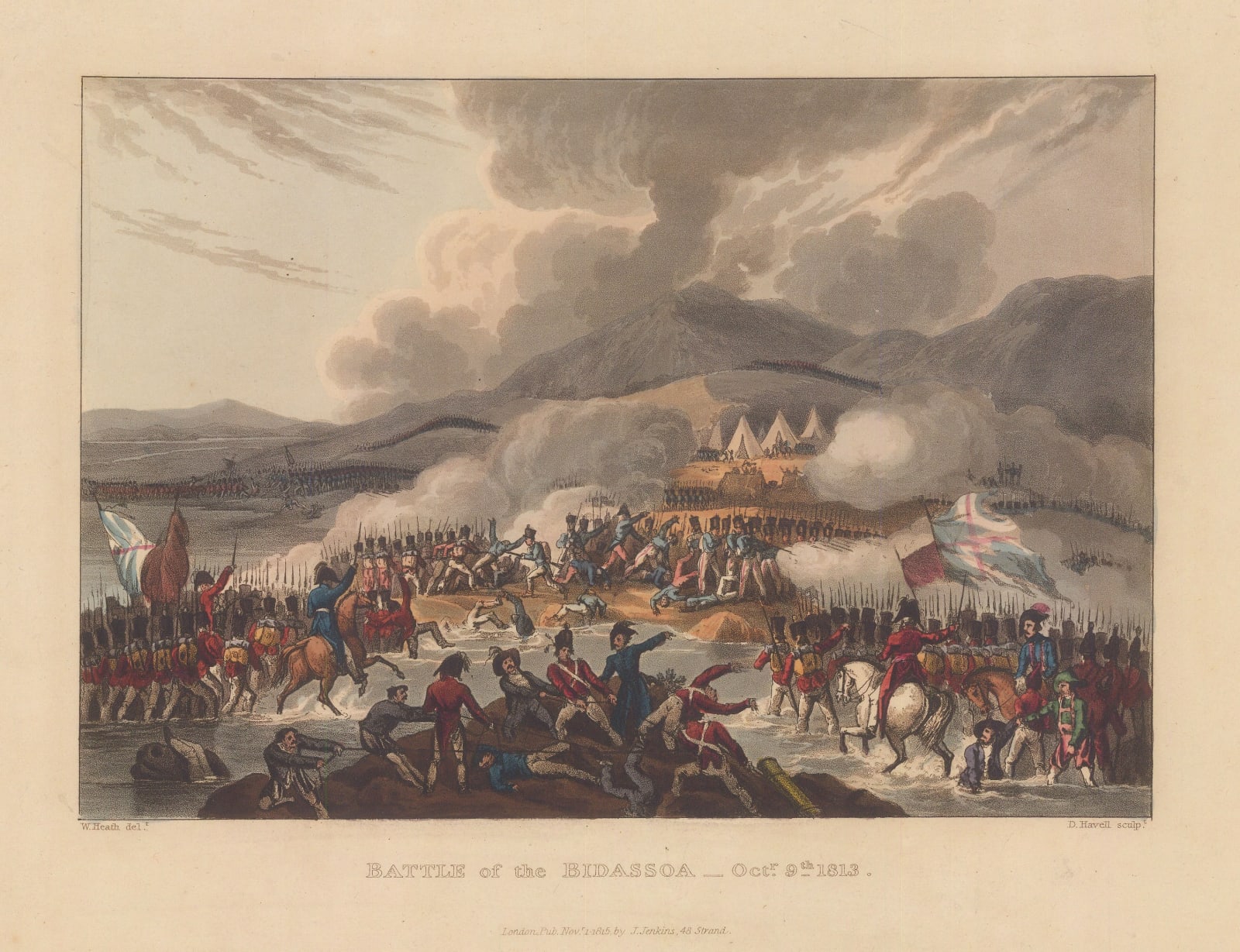 James Jenkins, British Army - Battle of Bidassoa, 1813, 1815 | The Map ...