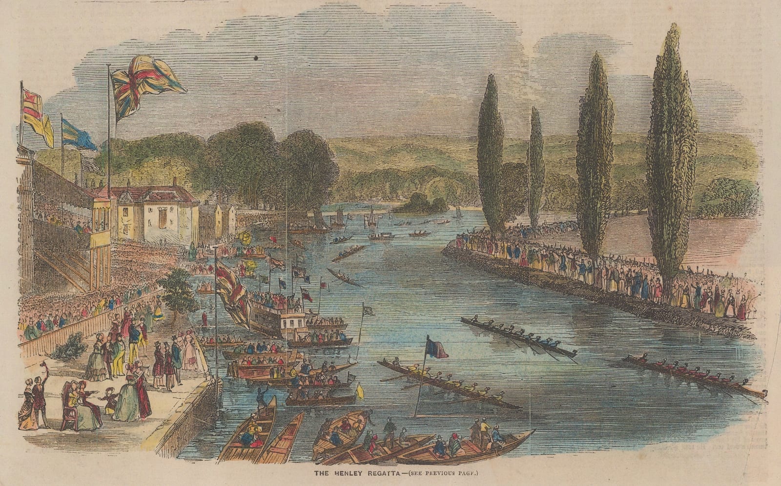 Illustrated London News (ILN), Rowing - Henley Royal Regatta, 1856 ...