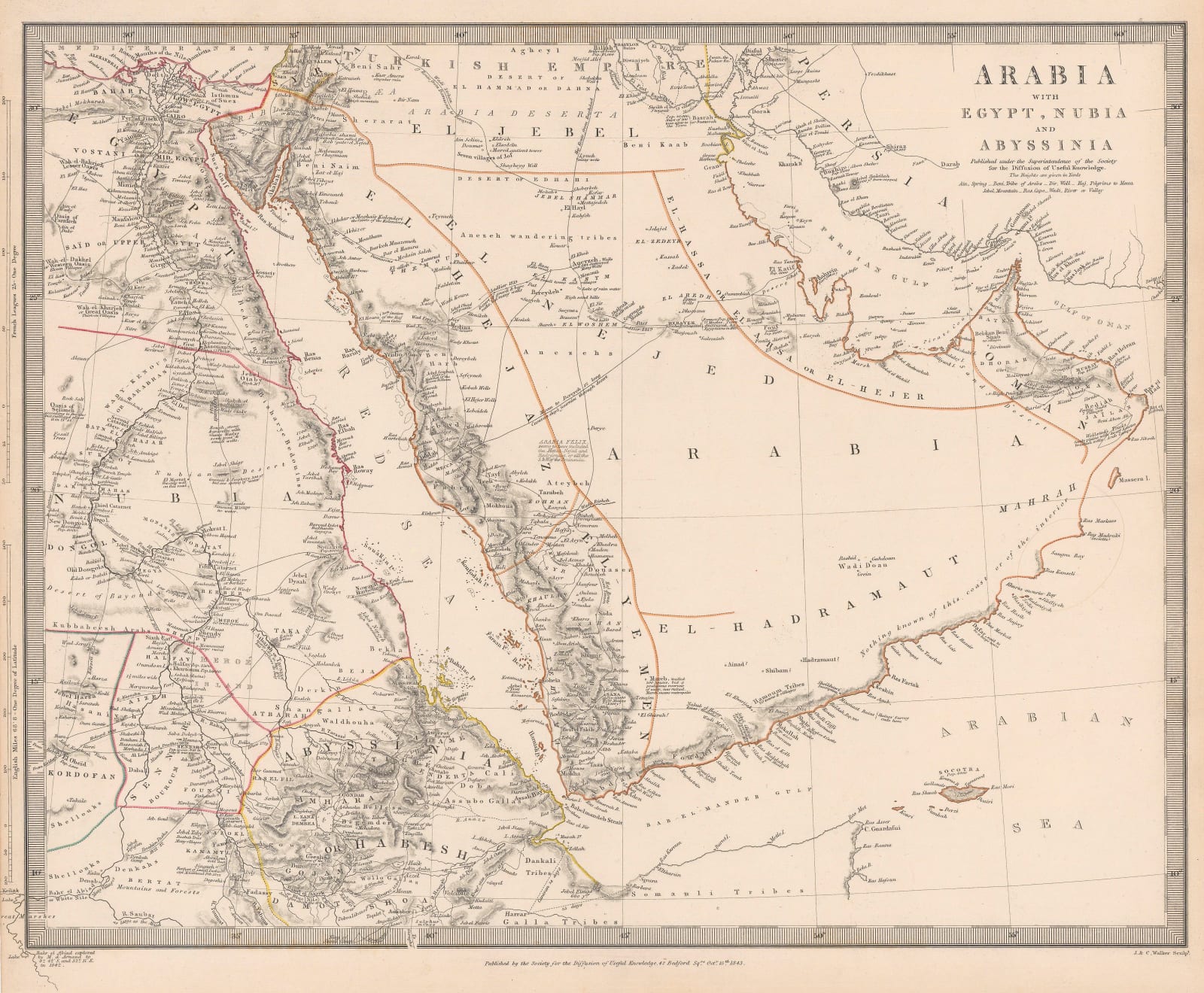 Society for the Diffusion of Useful Knowledge (SDUK), Arabia with Egypt ...