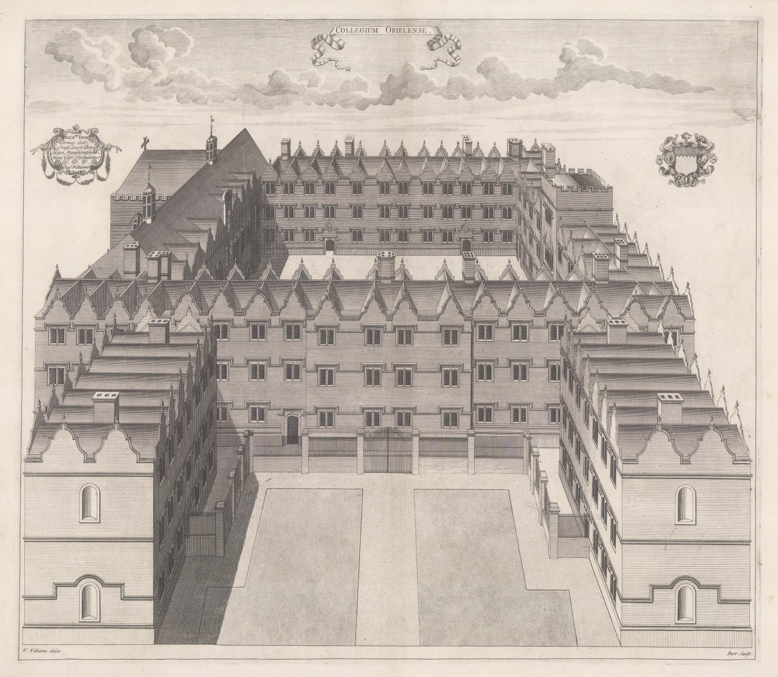 William Williams, Oxford University - Oriel College, 1734 | The Map House