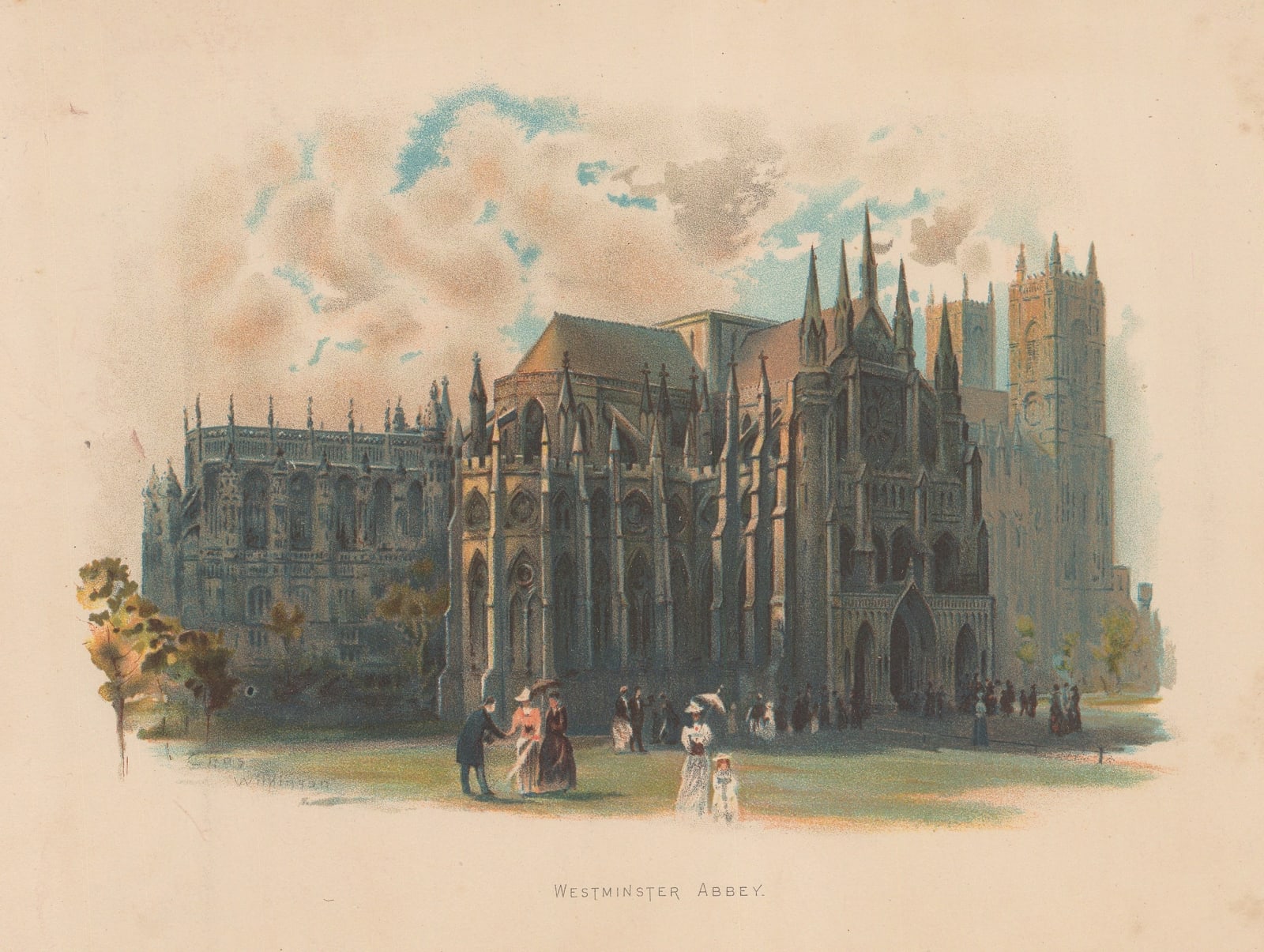 Charles Wilkinson, Westminster Abbey, 1880 c. | The Map House
