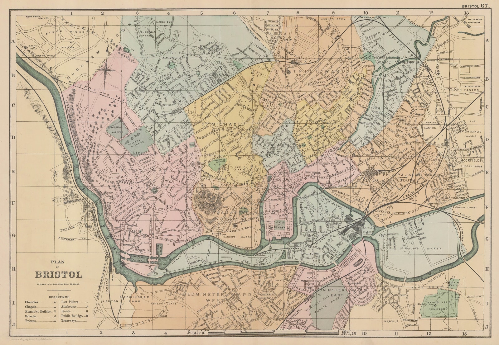 George W. Bacon, Bristol, 1895 | The Map House