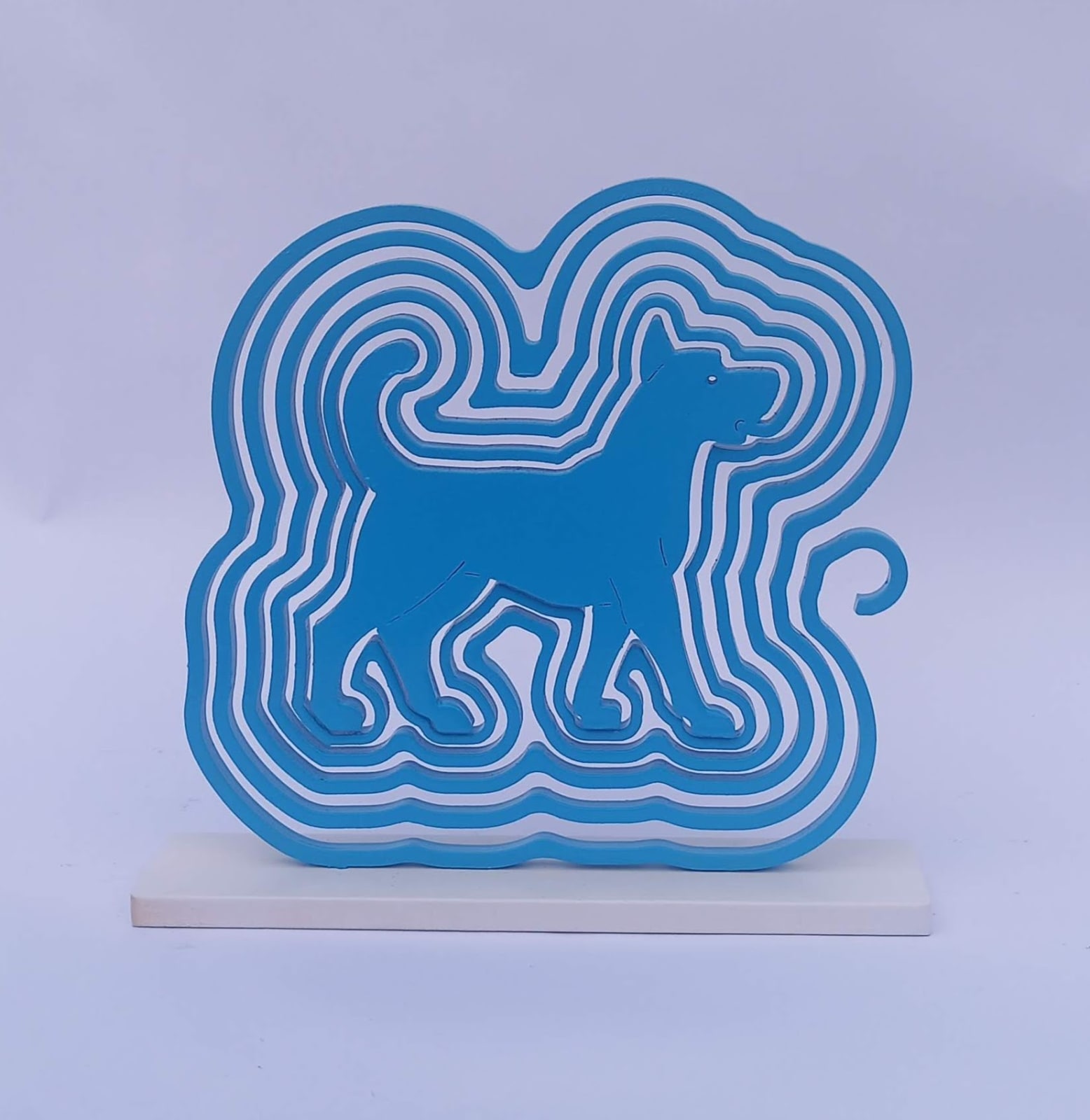 Uwe Pfaff, Young blue spiral dog , 2022 | The Melrose Gallery