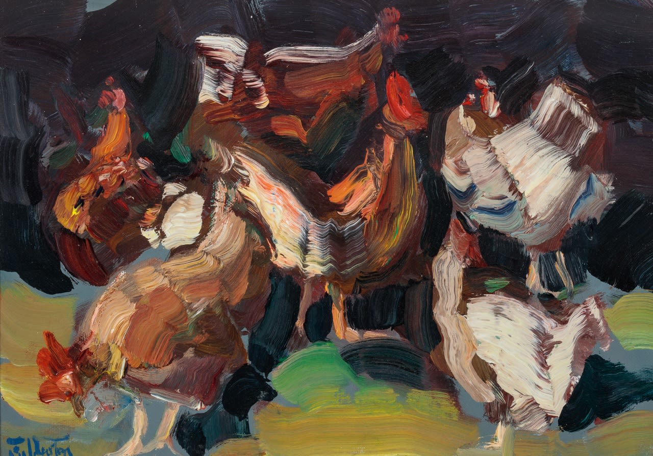 James Fullarton, Hens in Yard | Thompson's Gallery