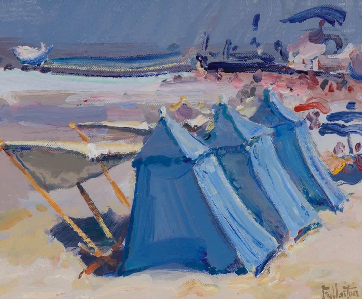 James Fullarton, Beach Tents - Brittany | Thompson's Gallery