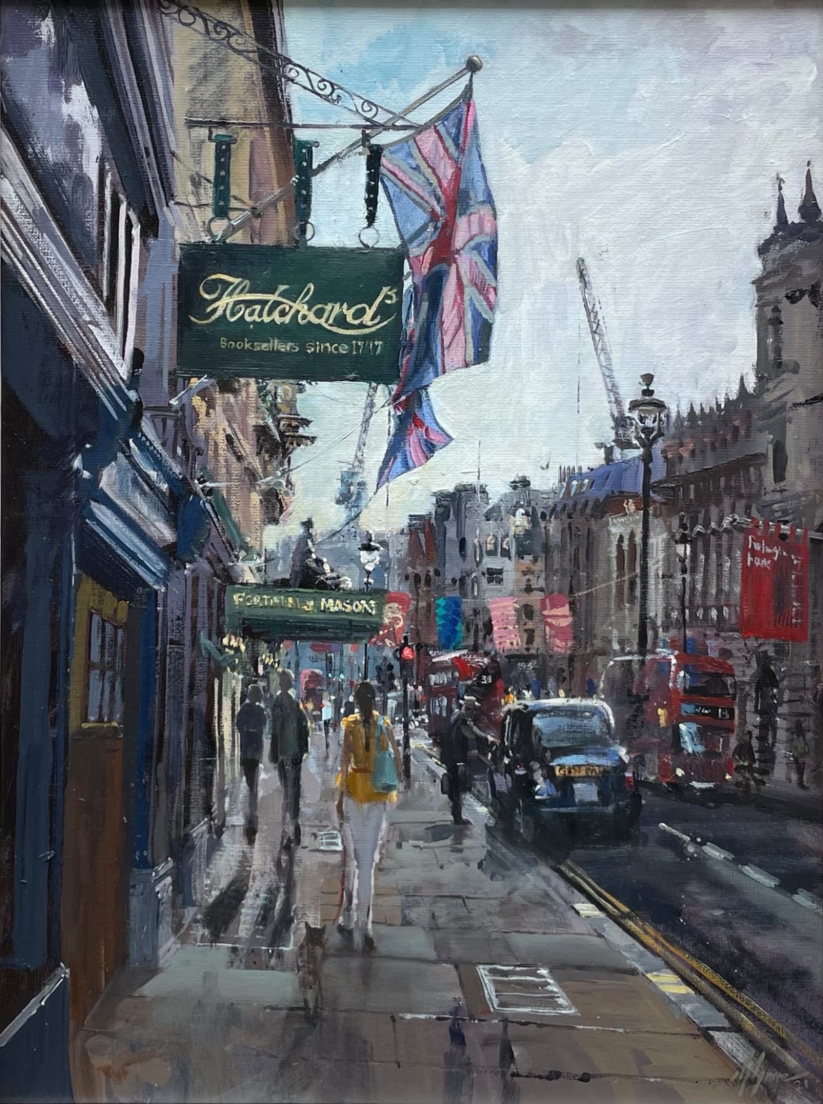 Nick Grove ARSMA, Outside Hatchards, 2021 | Thompson's Gallery