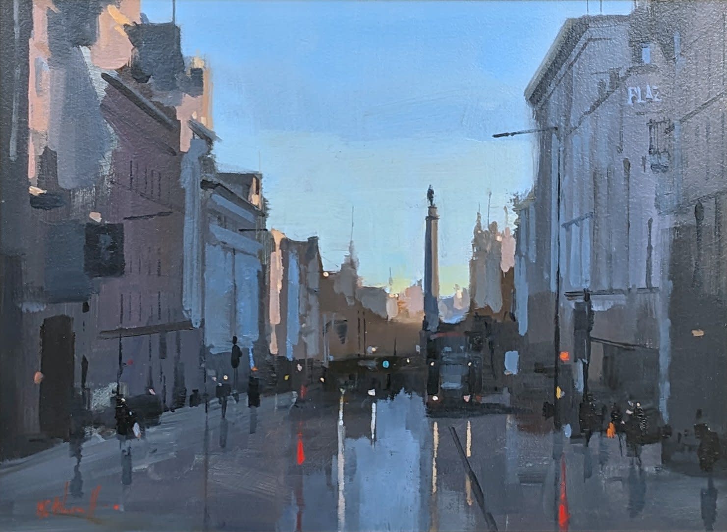 Michael John Ashcroft ROI MAFA, Sunset Over Westminster, London | Thompson's Gallery