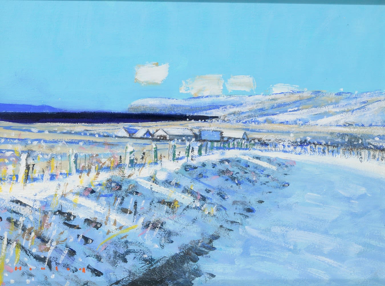 Mike Healey, Snowfall, Mull of Kintyre | Thompson's Gallery