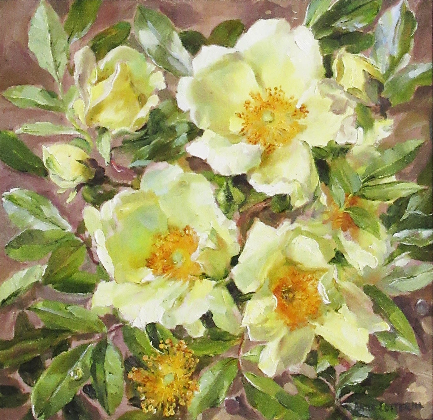 Anne Cotterill, Lemon Roses | Thompson's Gallery