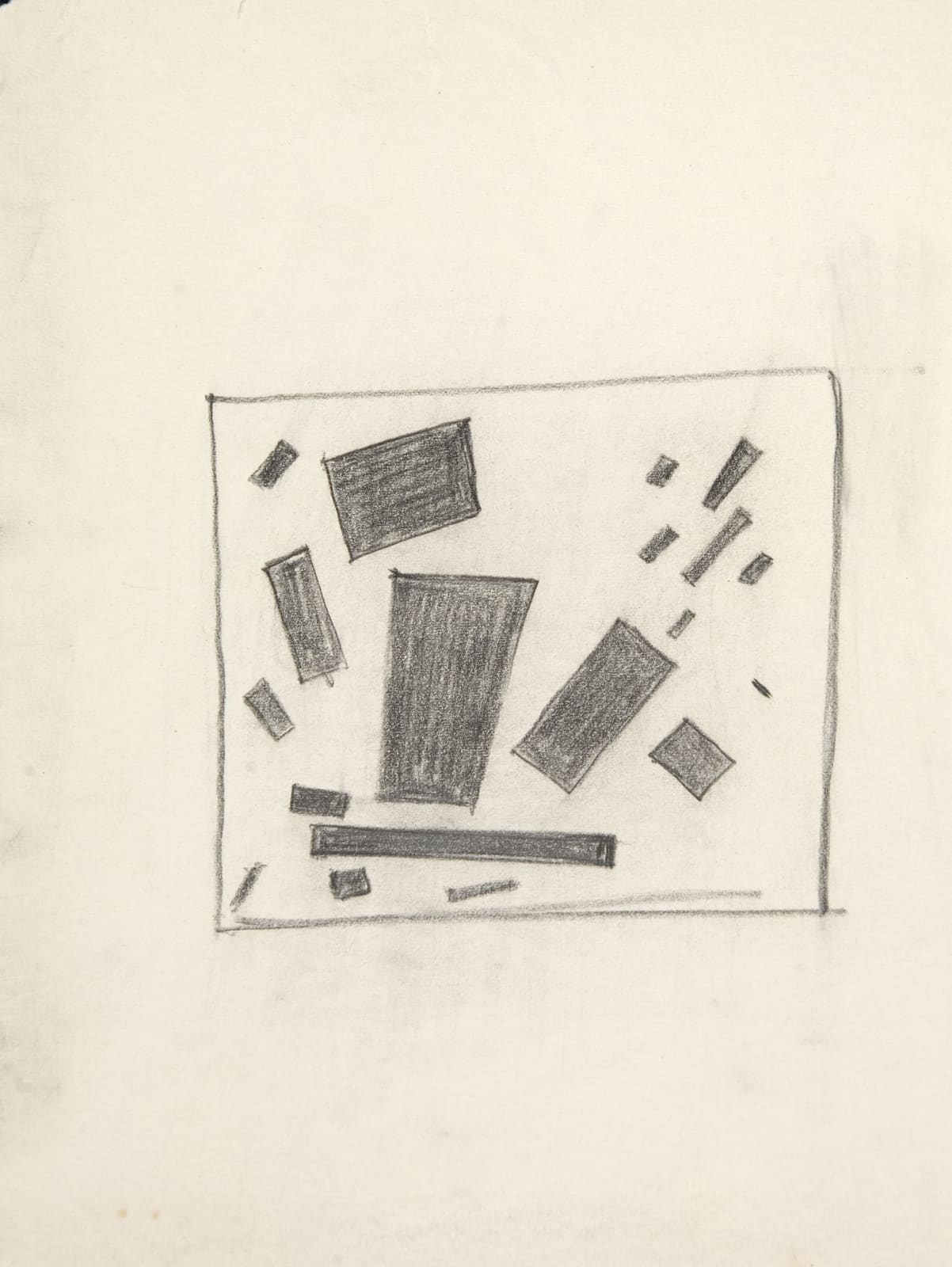 Kasimir Malevich, Magnetic Movement, early 1920s, motif of 1916 ...