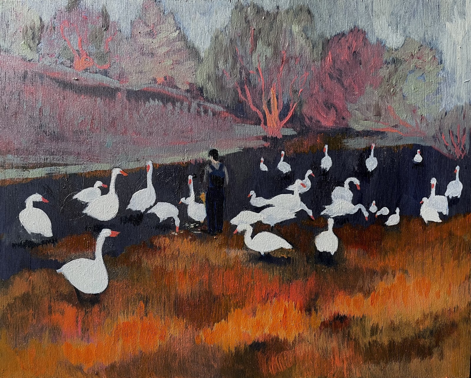 Hayley Whittingham, Feeding the Swans, Duddingston | Society of ...