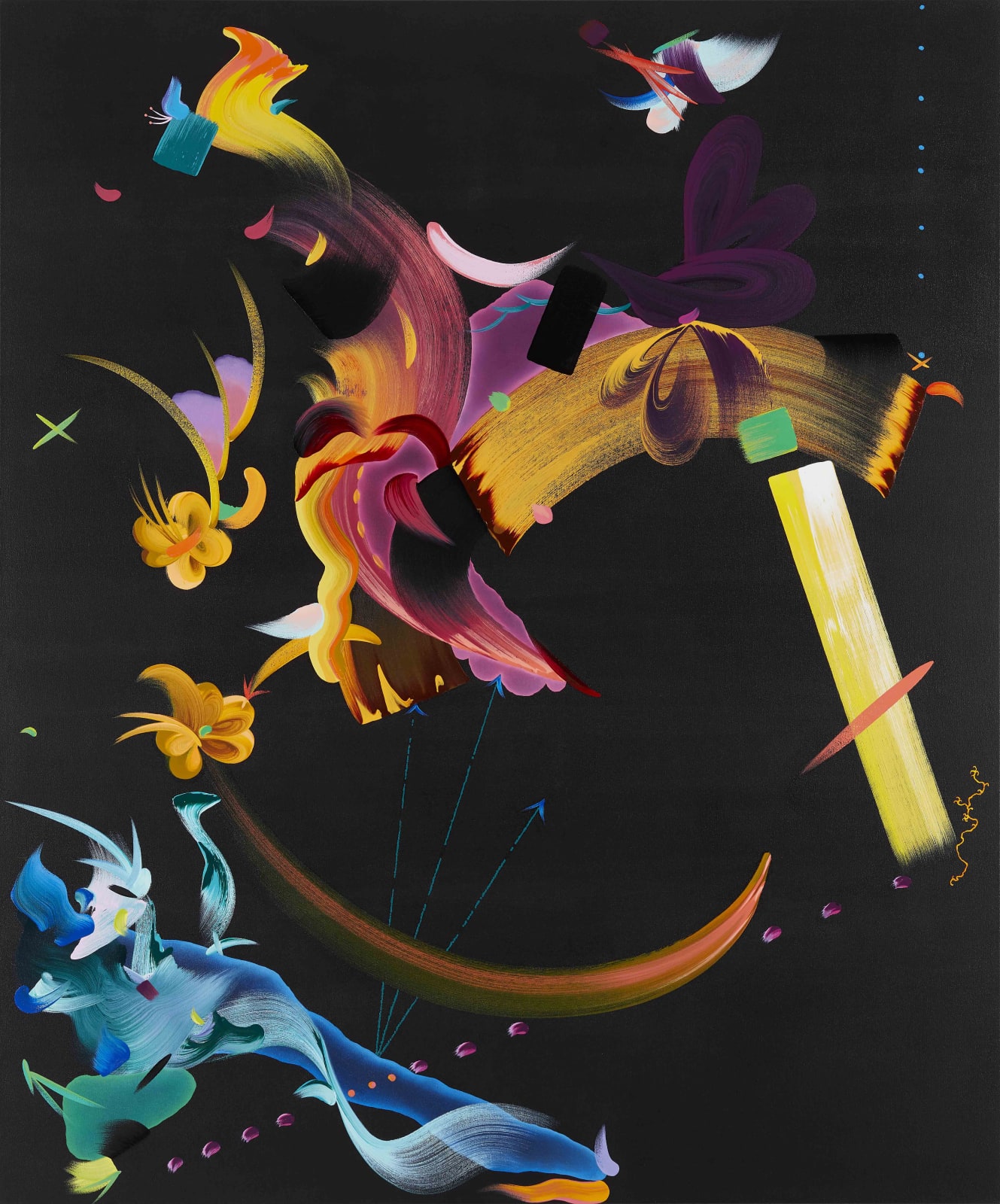 Fiona Rae, Abstract 17, 2020 | Galerie Nathalie Obadia