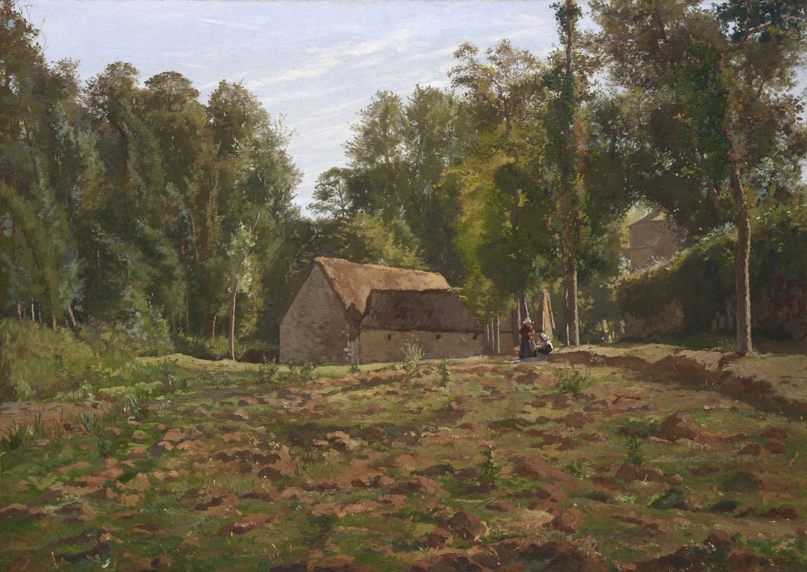 Henri Rouart, Paysannes à la Ferme,, c.a 1885 | Stoppenbach & Delestre Ltd.