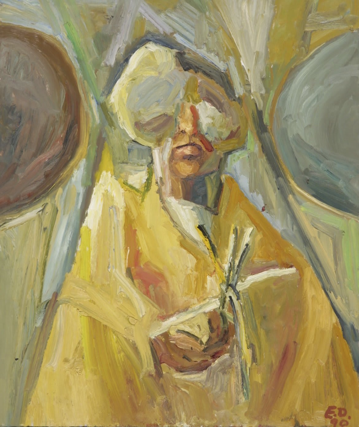 Edward Dutkiewicz, Self Portrait with Goggles I, 1990 | Flowers Gallery Edward Dutkiewicz, Self Portrait with Goggles I, 1990 | Flowers Gallery