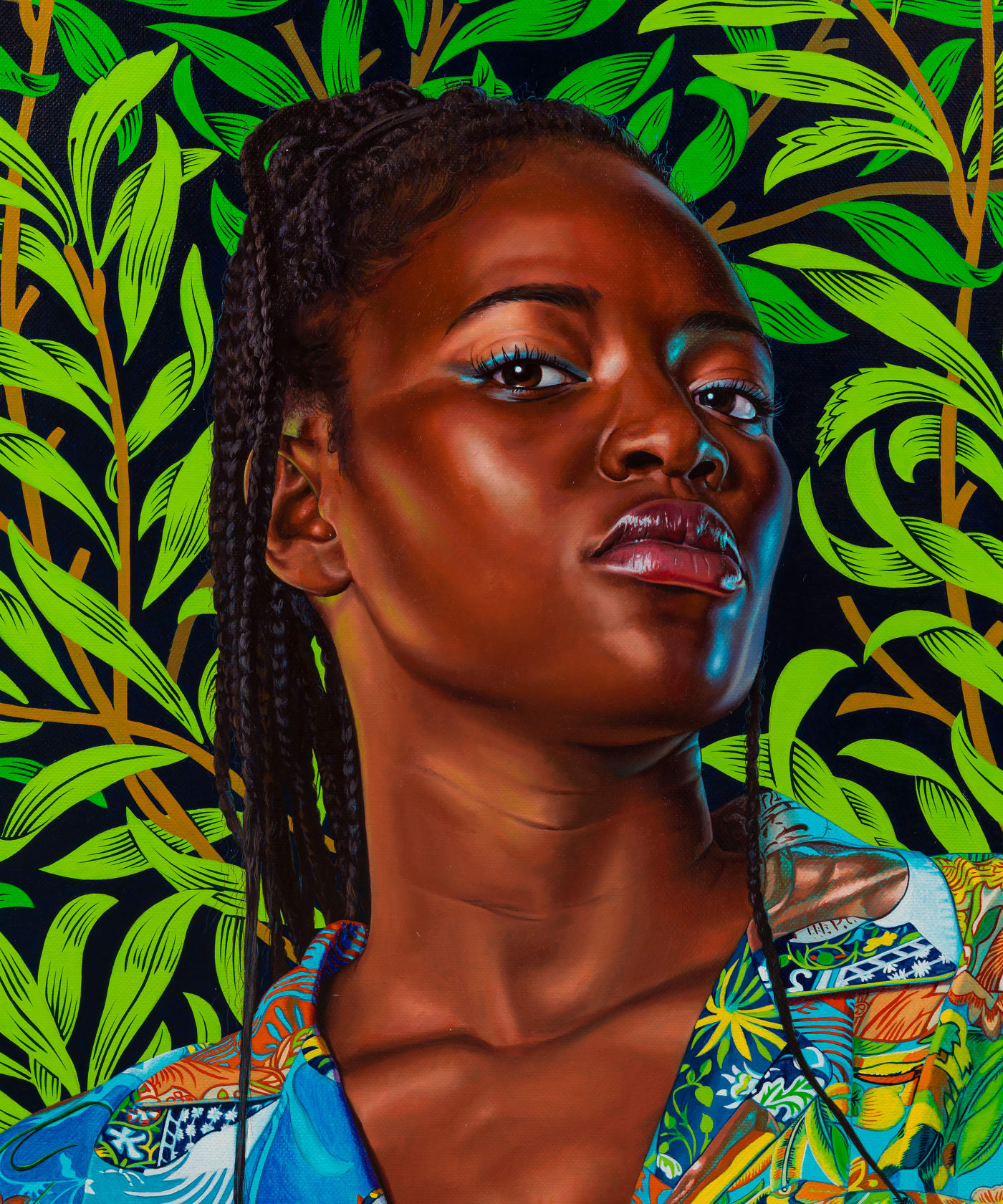 Kehinde Wiley, Portrait of Magne Ndiaye, 2022 | Stephen Friedman Gallery Kehinde Wiley, Portrait of Magne Ndiaye, 2022 | Stephen Friedman Gallery