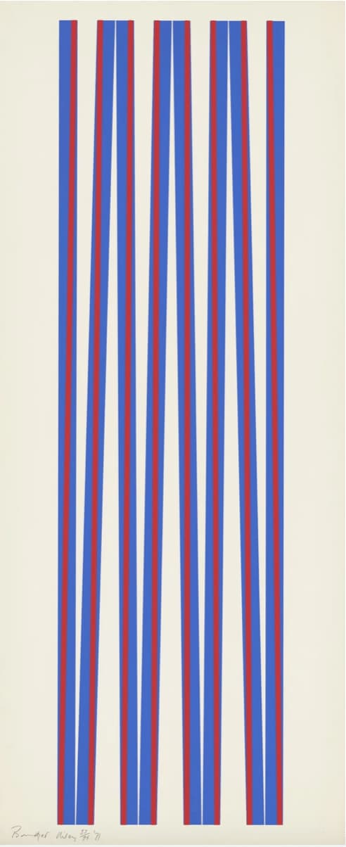 Bridget Riley, Elongated Triangles 1, 1971 | Maddox Gallery